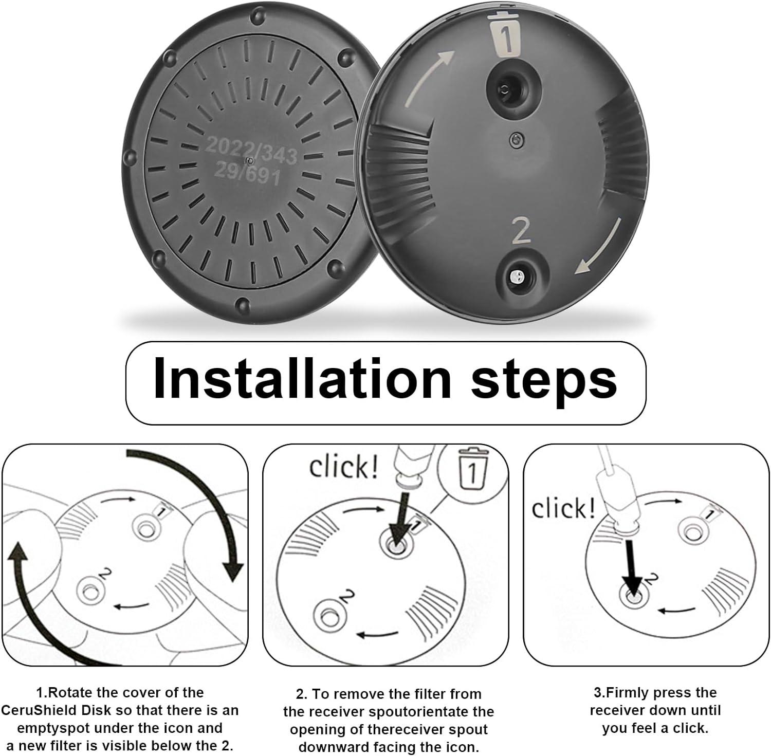 Cerushield Disk V2.0 098-0445 Unitron Hearing Aid Filters ...