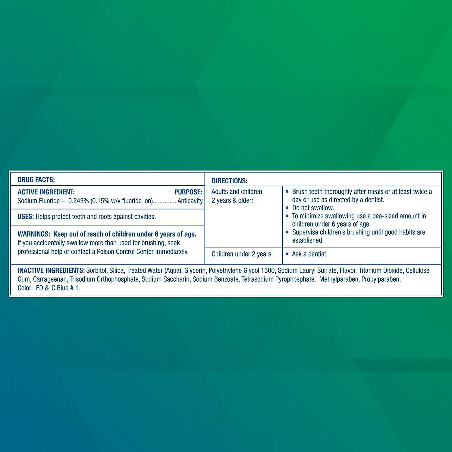 Freshmint Premium Anticavity Fluoride Toothpaste Packets - 250 Count (0 ...