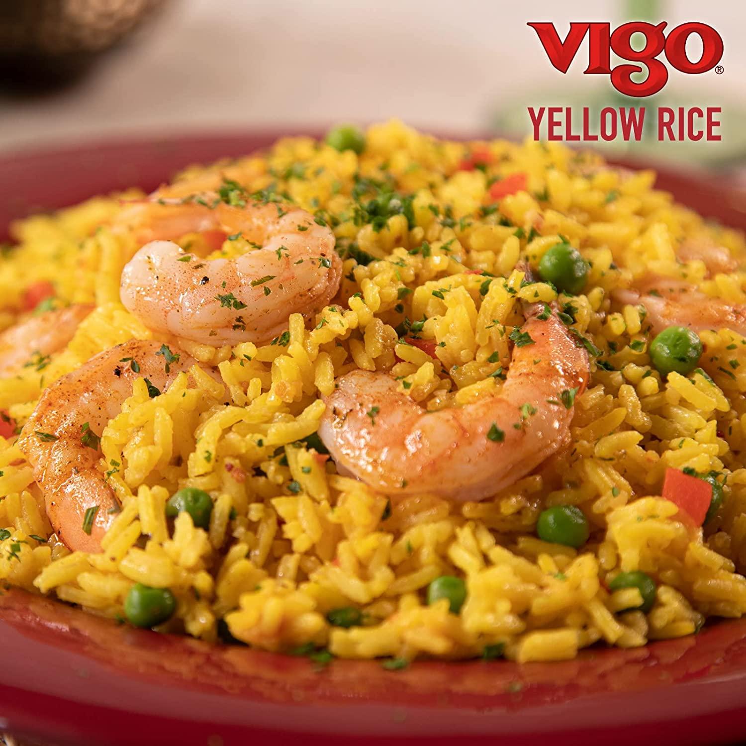Vigo Authentic Saffron Yellow Rice - Low Fat, 10oz (Pack of 12 ...