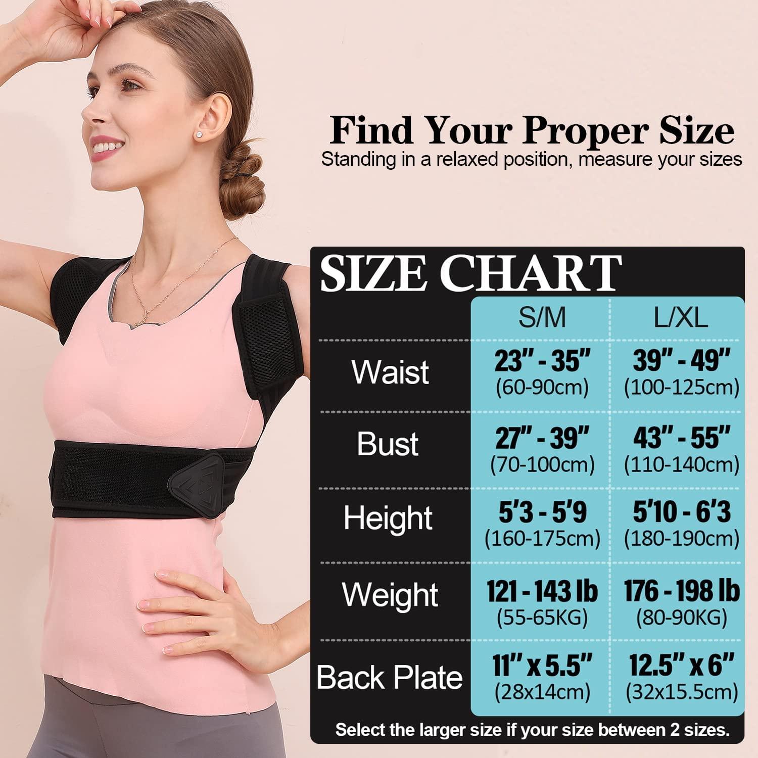 Hameisen Posture Corrector for Women and Men - Upper Back Straightener ...