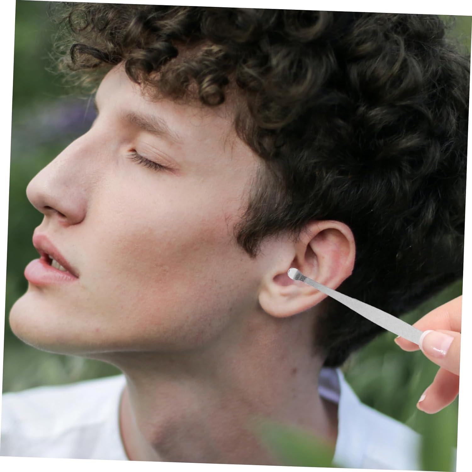 Lurrose 4 Sets Ear Pick Tool - Stainless Steel Ear Wax Removal Kit for ...