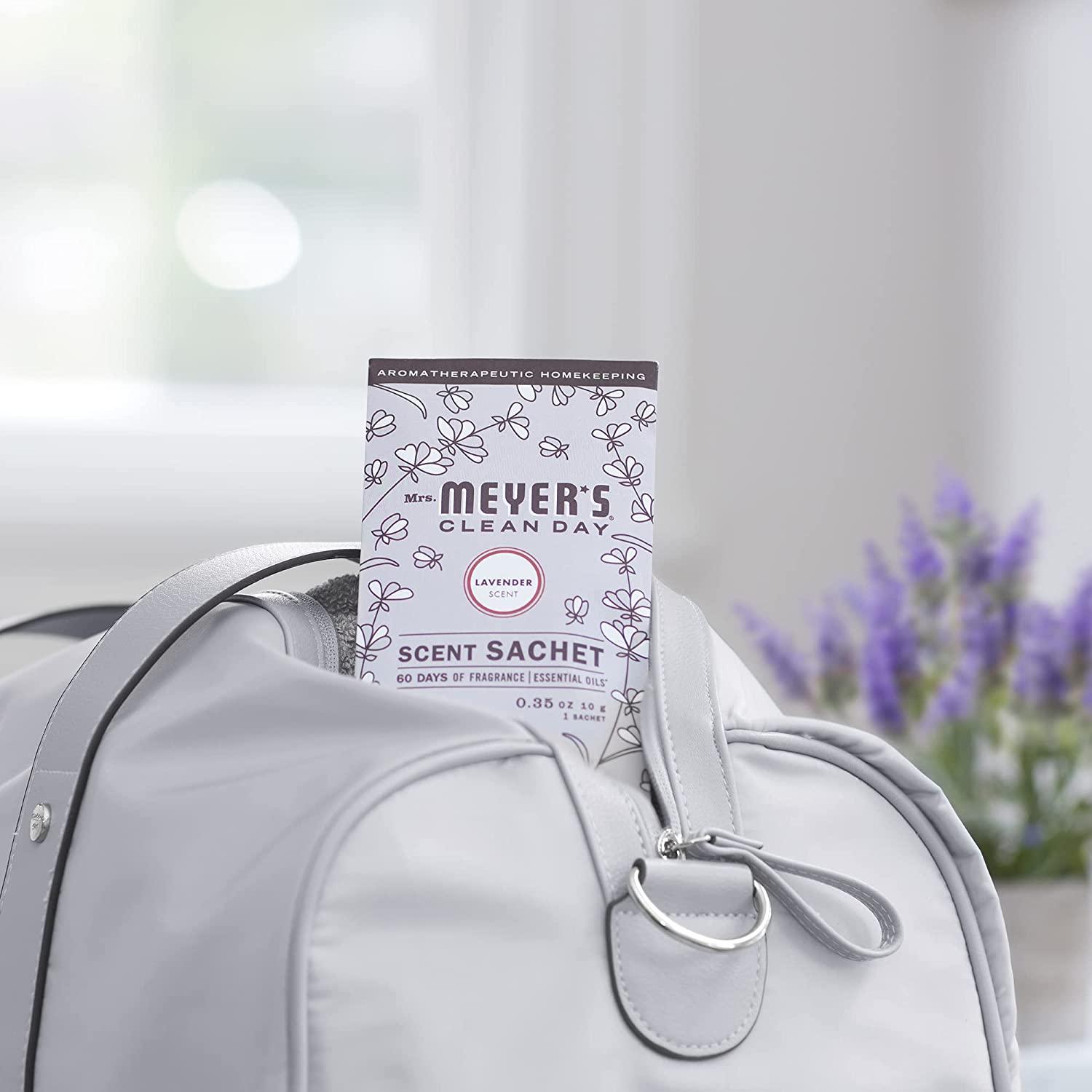 Mrs. Meyer's Lavender Air Freshener Sachets - Pack of 3 for Locker, Car ...