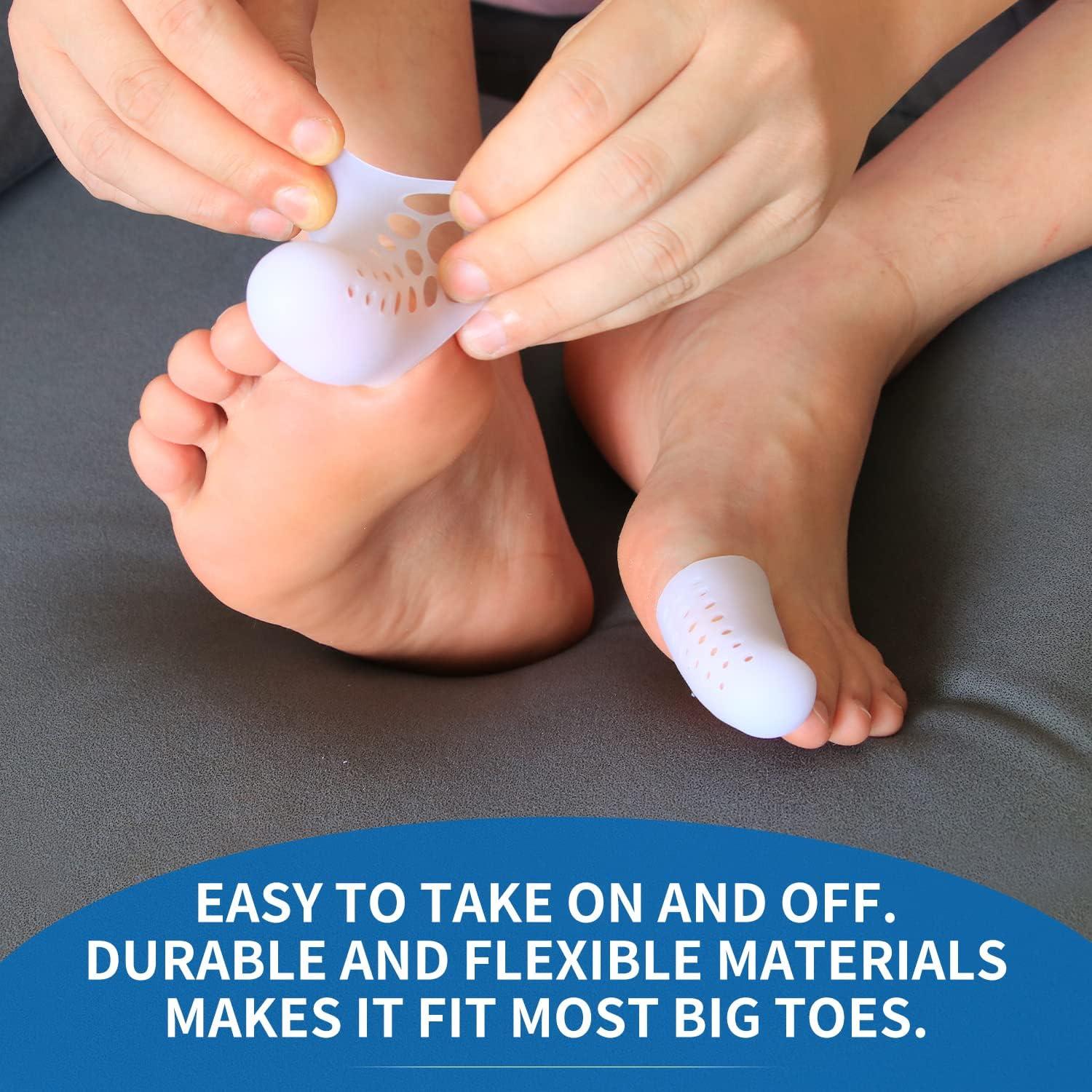 Niupiour Gel Big Toe Protectors - 14 Pack of Breathable Silicone Toe ...