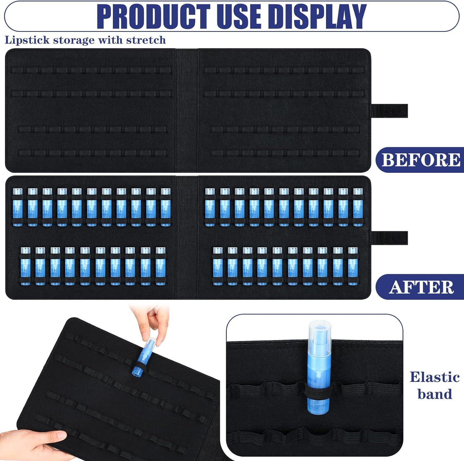 2 Pack Foldable Homeopathy Organizer Storage Case - Black and Blue ...