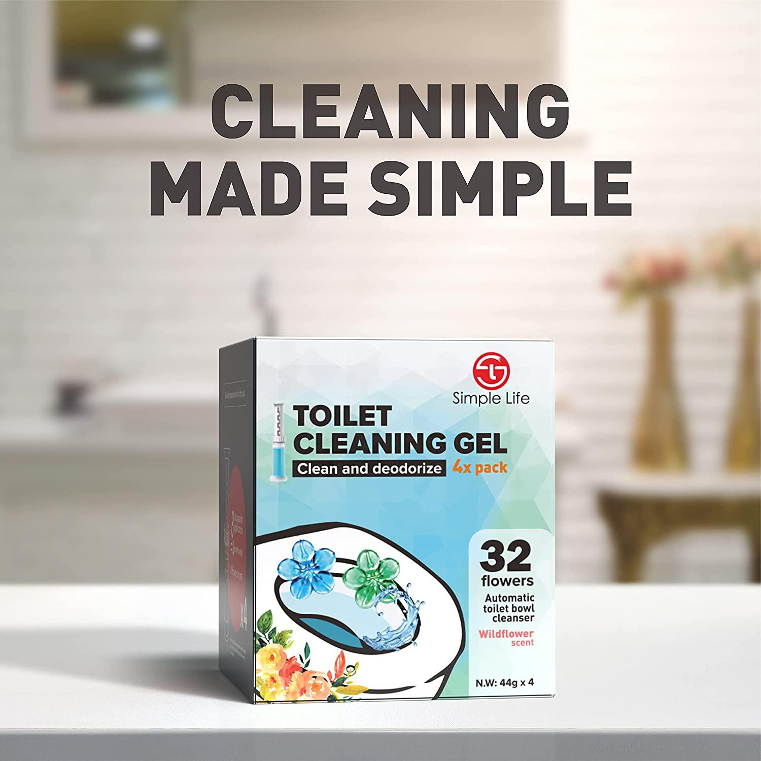 Simple Life Fresh Flower Gel Stamp Toilet Bowl Cleaner - 128 Stamps ...