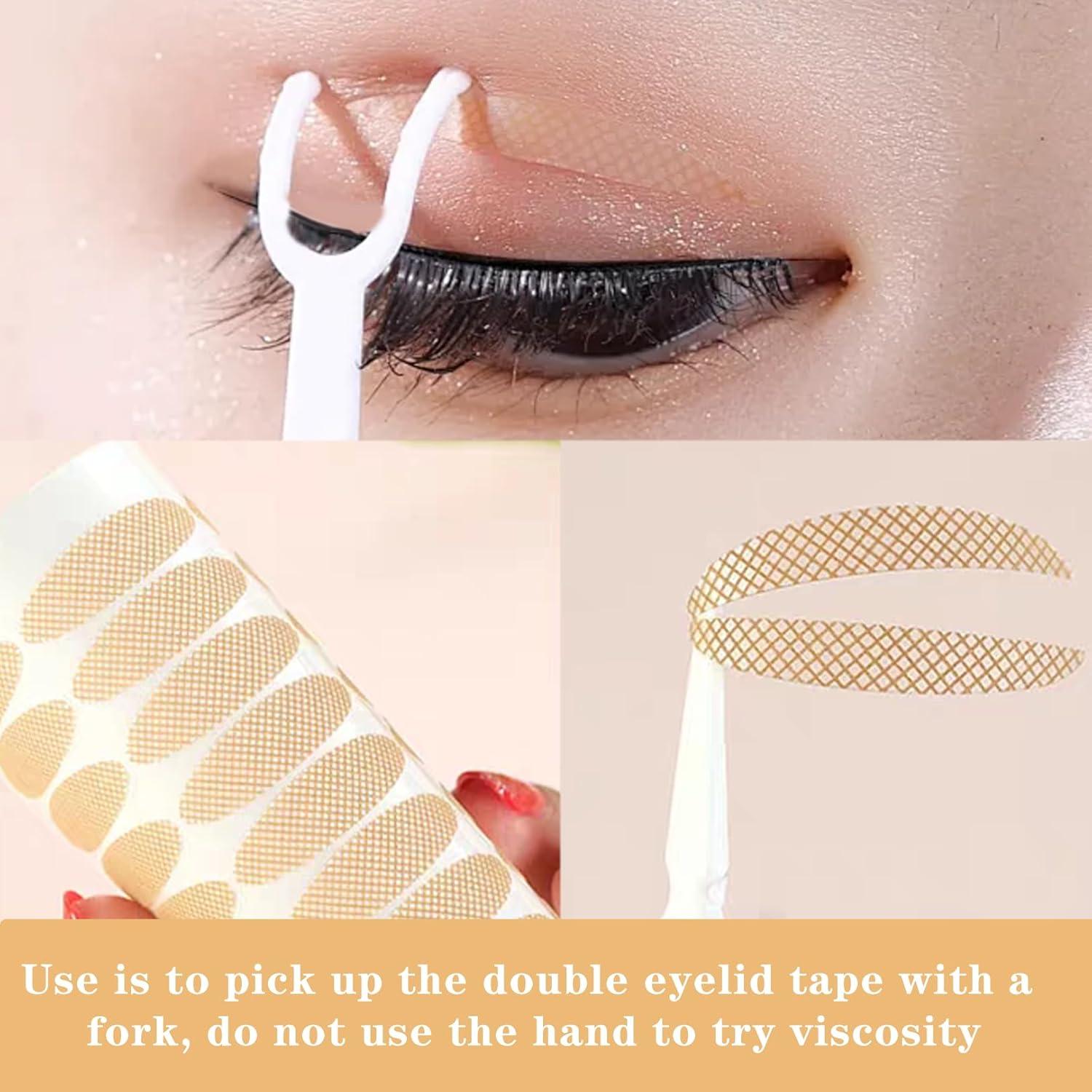 720 Pieces Eyelid Stripes & Glue - Natural Eye Lifting Tweezers ...