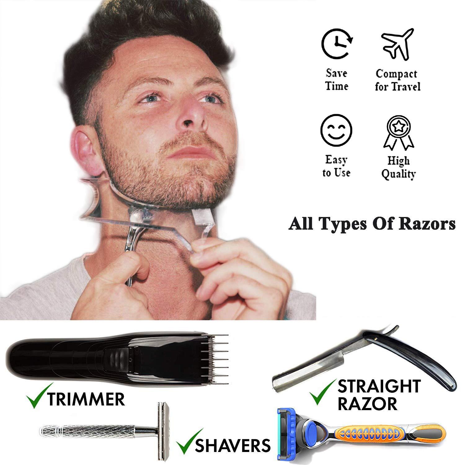 Beard Shaping & Haircut Tools for Men - Perfect for Line-Up Edging ...