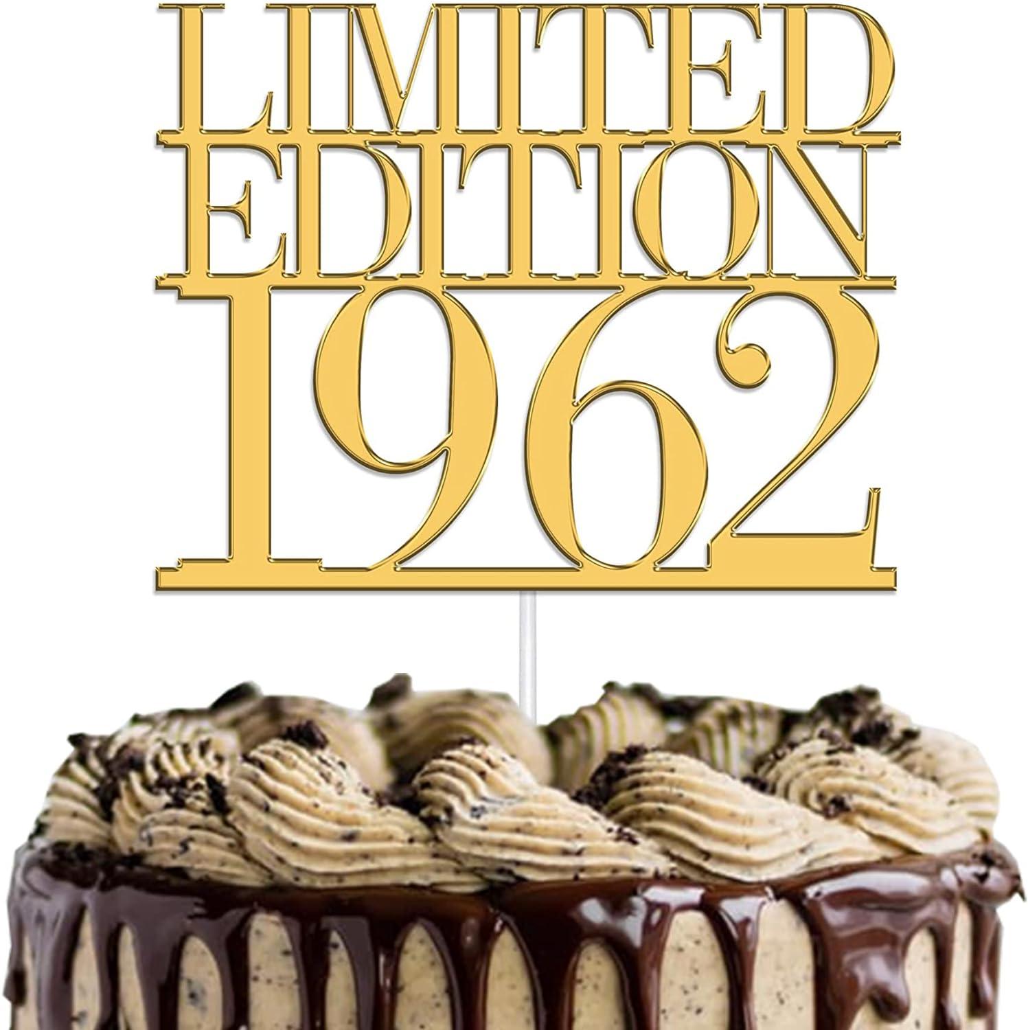 Personalised Birthday Cake Topper Limited Edition Any Year | Acrylic ...