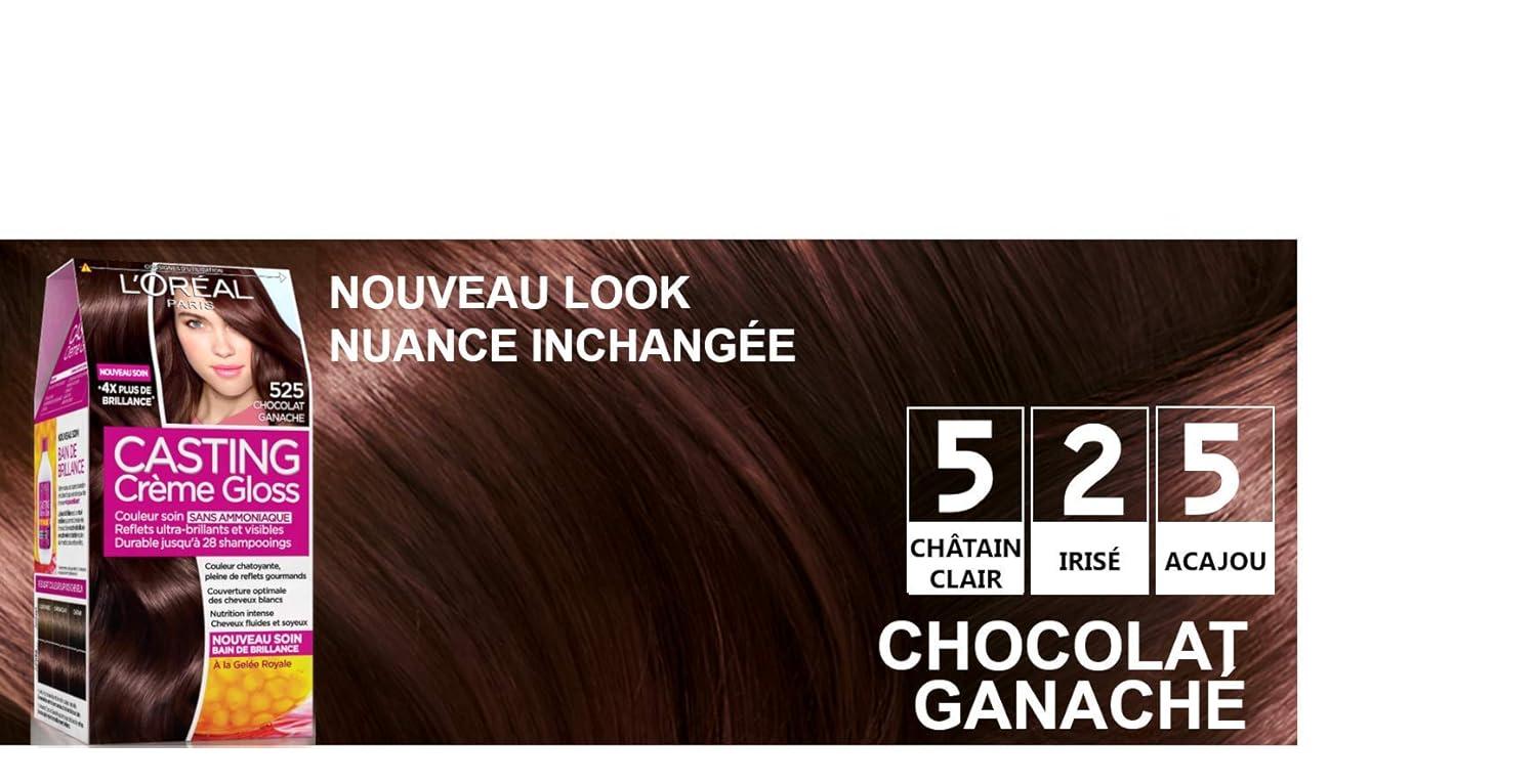 Or al Paris Casting Creme Gloss 525 Chocolat Ganache - Ammonia Free ...