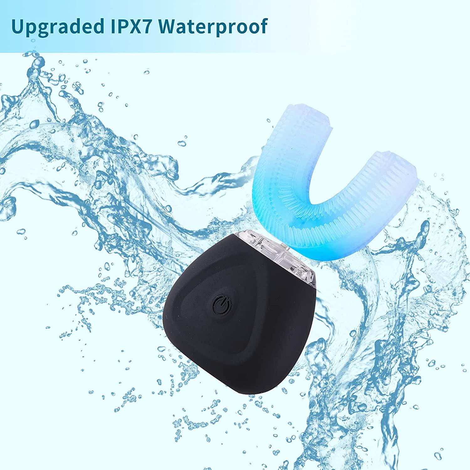 U-Shaped Ultrasonic Automatic Toothbrush with Whitening Blue Light ...