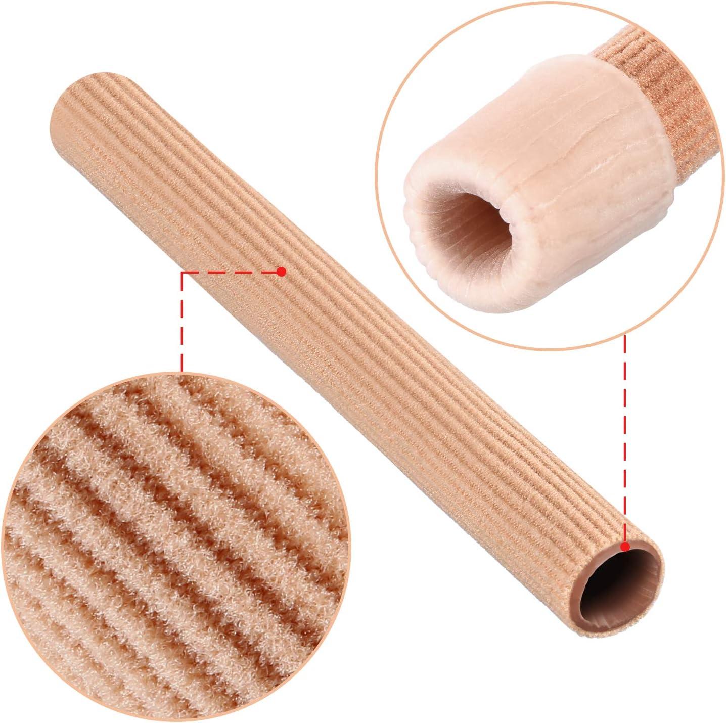 Fabric Gel Lined Toe Tubes - 6 Piece Set for Bunion, Hammer Toe, Callus ...
