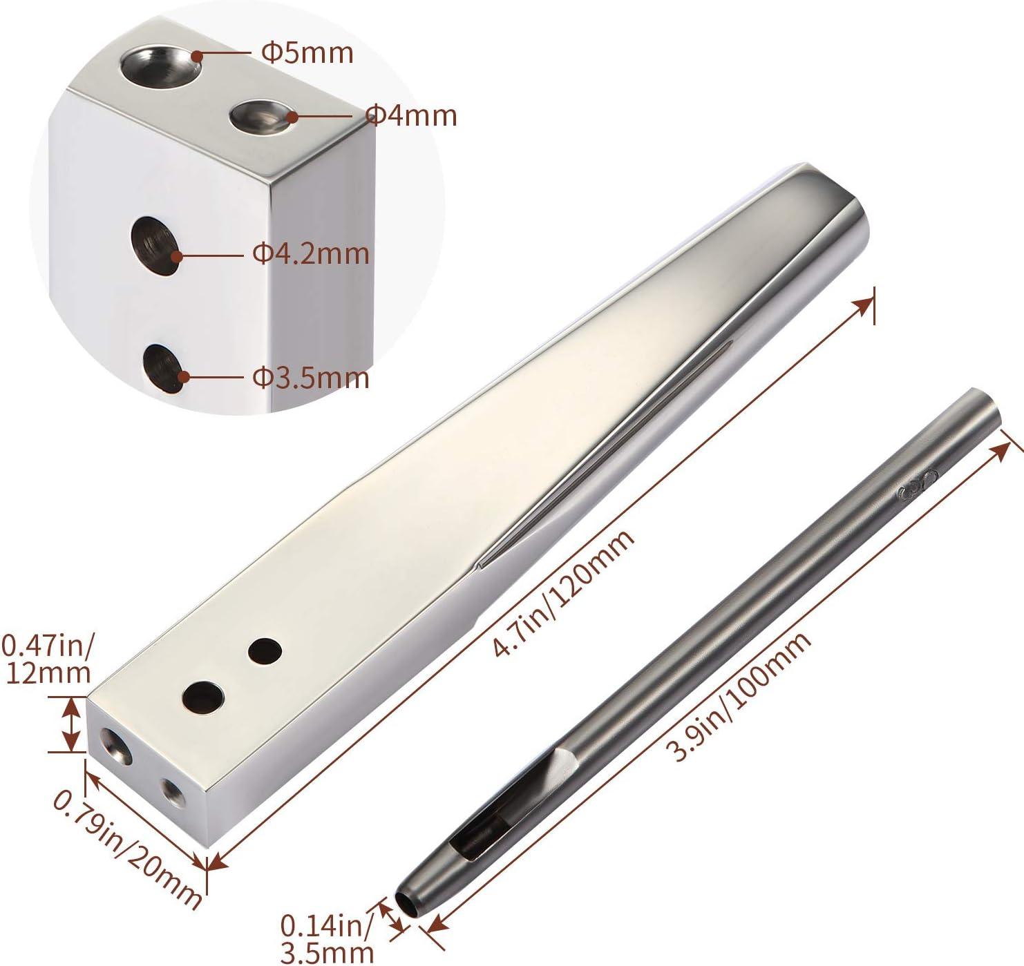 Red Copper Rivet and Burr Setter Tool Kit for Leather DIY Crafts | Buy ...