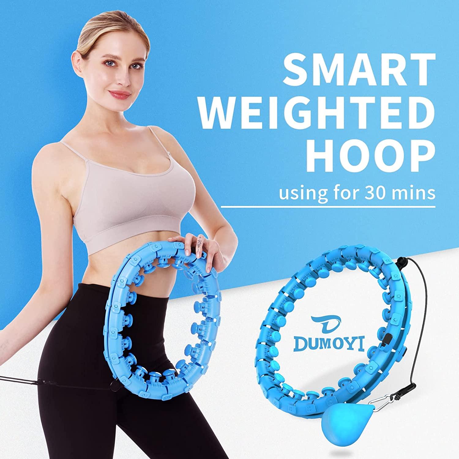 Dumoyi Smart Weighted Fit Hoop for Adults Weight Loss | 24 Detachable ...