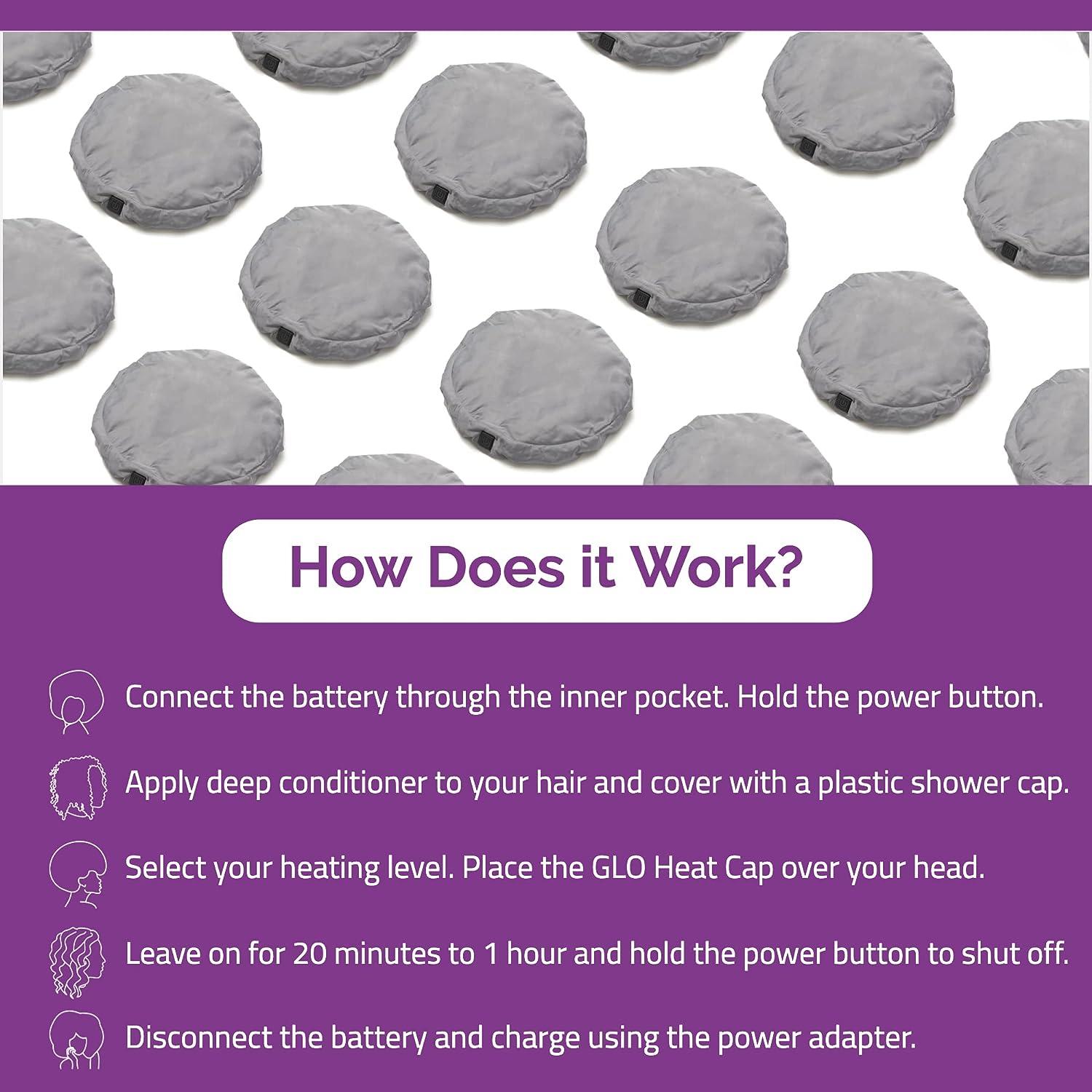 GLO Heat Cap in Space Gray - Ultimate Hair Treatment for Home Spa ...