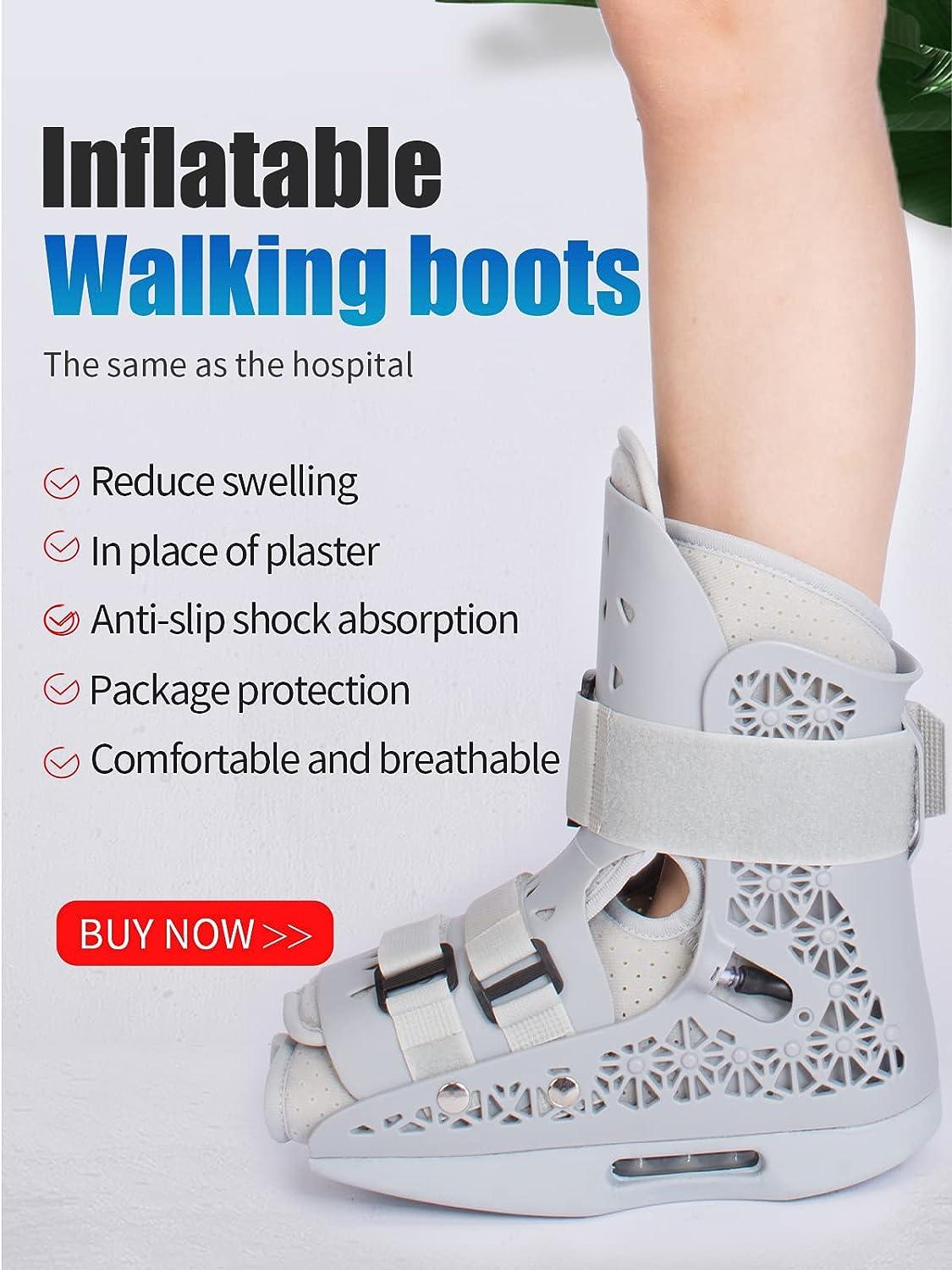 Tairibousy Inflatable Walker Boot - Small | Medical Short Air Cam ...