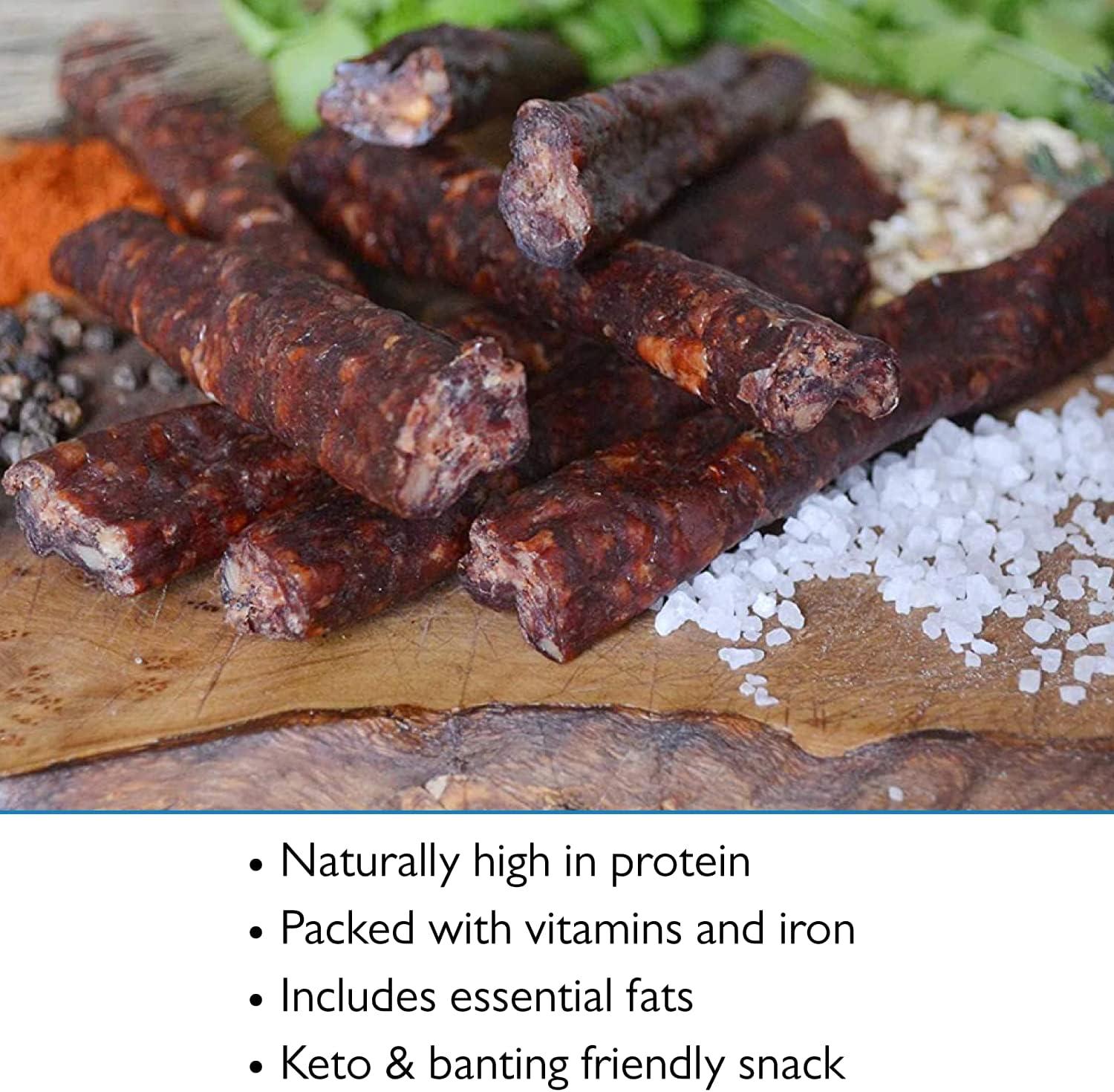 The Biltong Man Droewors Sticks - High Protein Keto-Friendly South ...