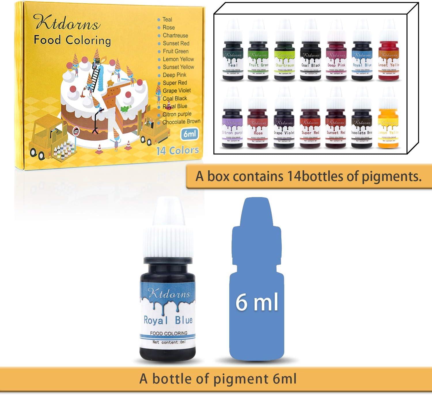 Food Colouring Food Dye -14 colors (6ml) Concentrated Liquid Cake Food ...