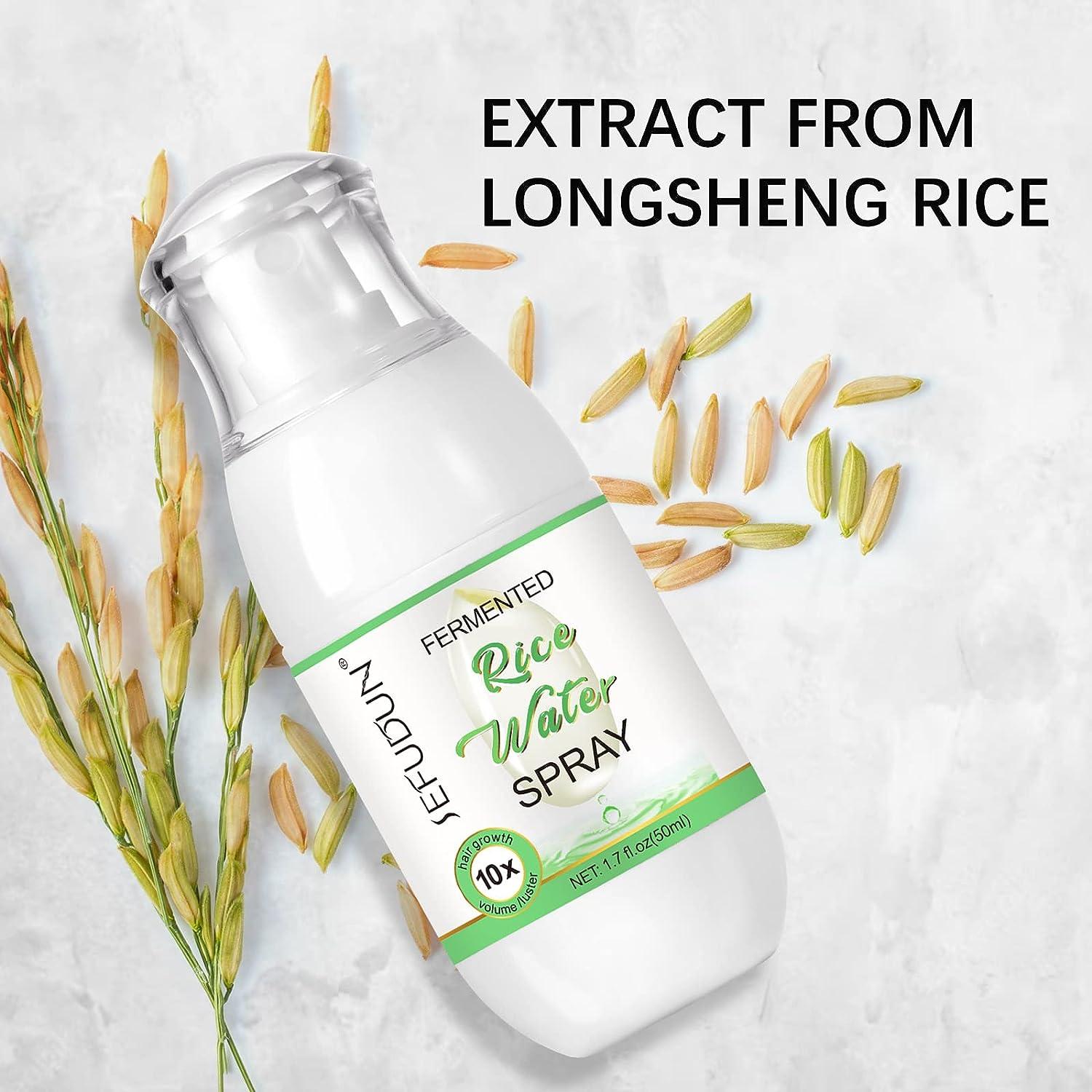 Fermented Rice Water Hair Growth Spray with Biotin & Caffeine - 50g/1 ...