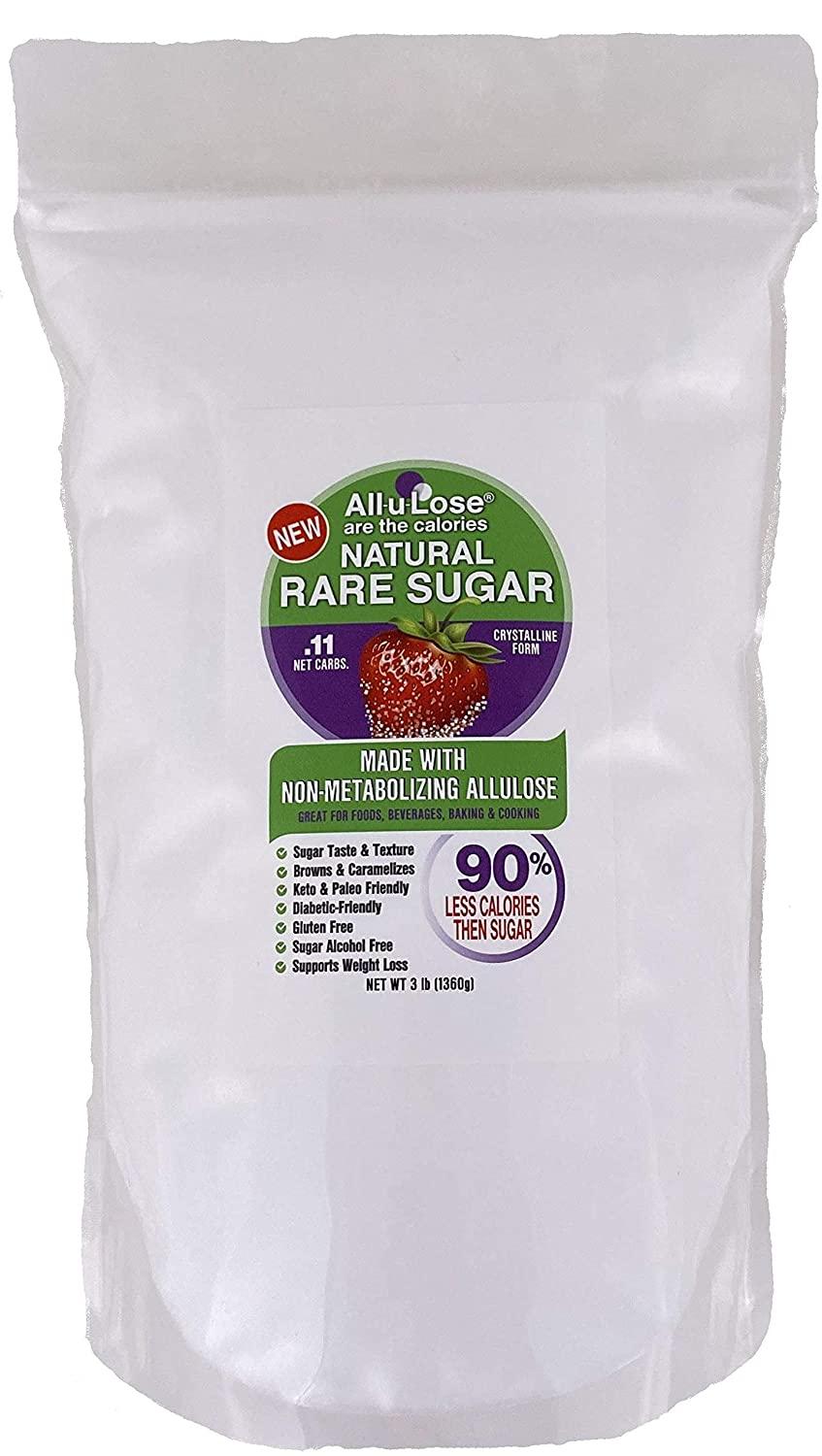 Crystalline Allulose 3lb Stand-Up Pouch - Natural Sugar Substitute ...