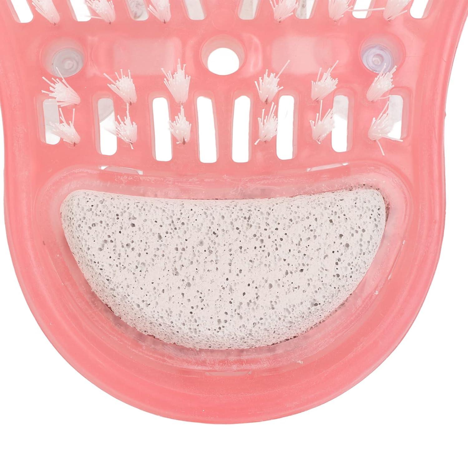 Pink PVC Shower Foot Scrubber for Dead Skin Removal and Muscle ...