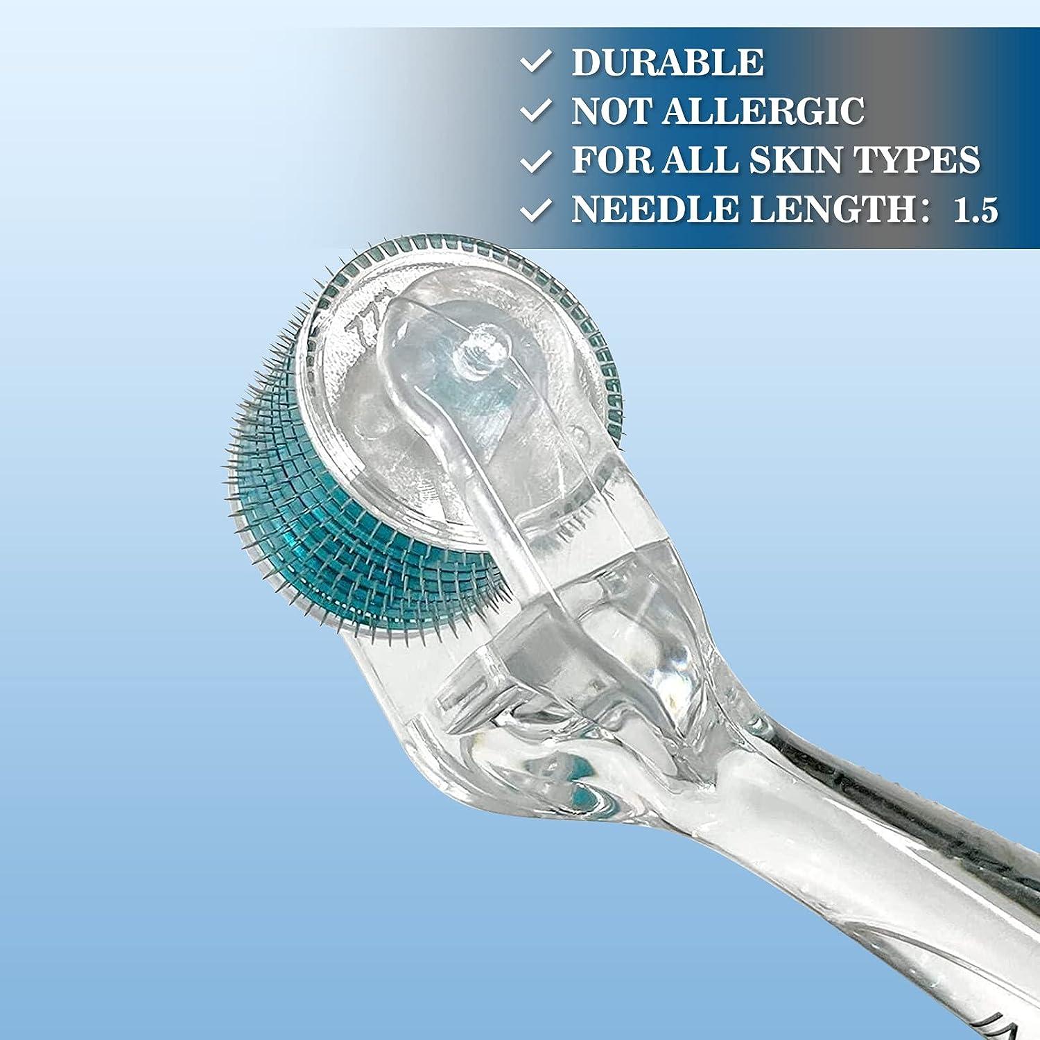 Professional Titanium Derma Roller for Hair, Beard Growth & Skin Care ...
