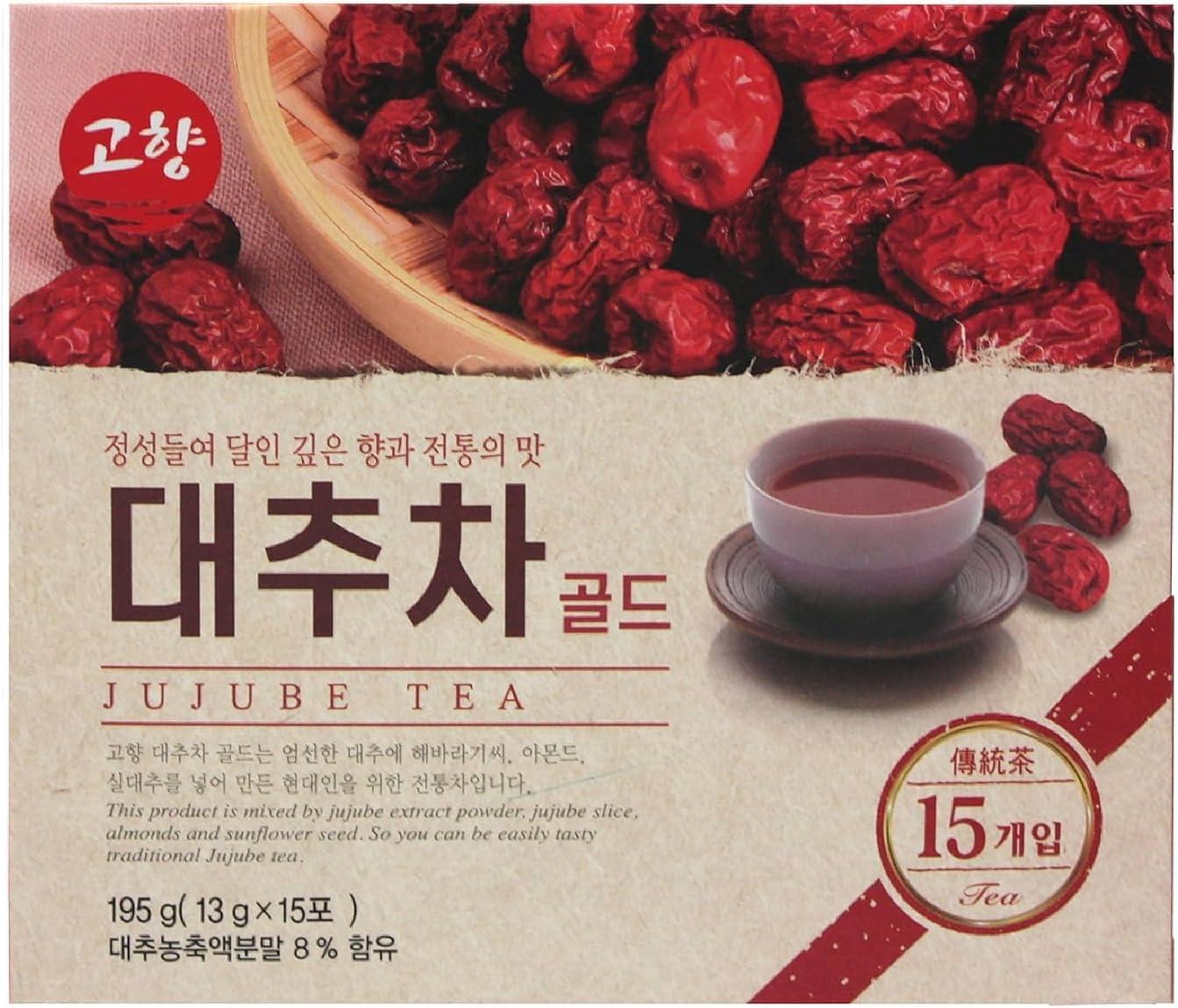 GOHYANG KOREAN Traditional Jujube Tea_13g x 15 Tea Bags_Product of ...