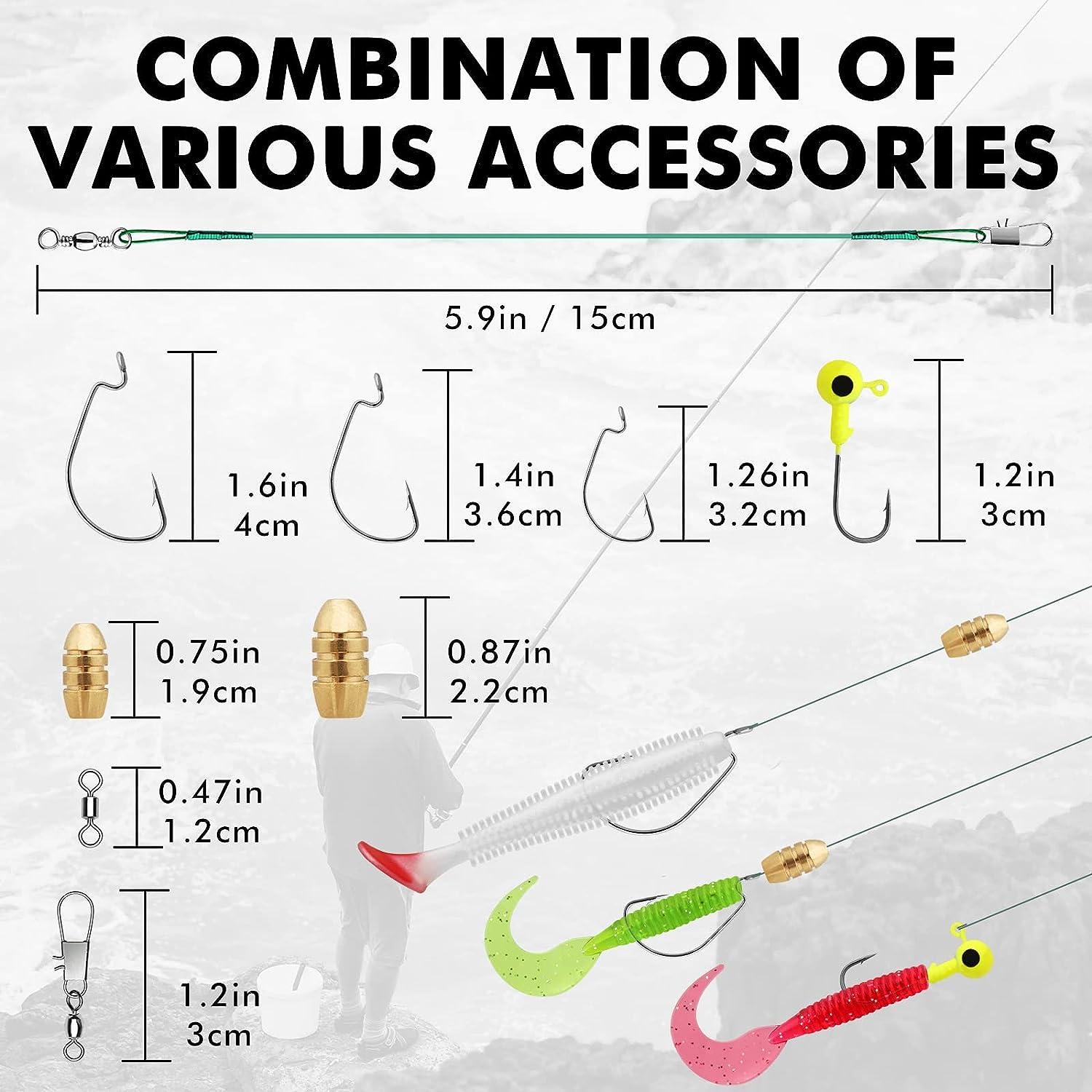 TRUSCEND 94Pcs Fishing Lures Kit - Minnow, Crankbait, Popper, Frog ...