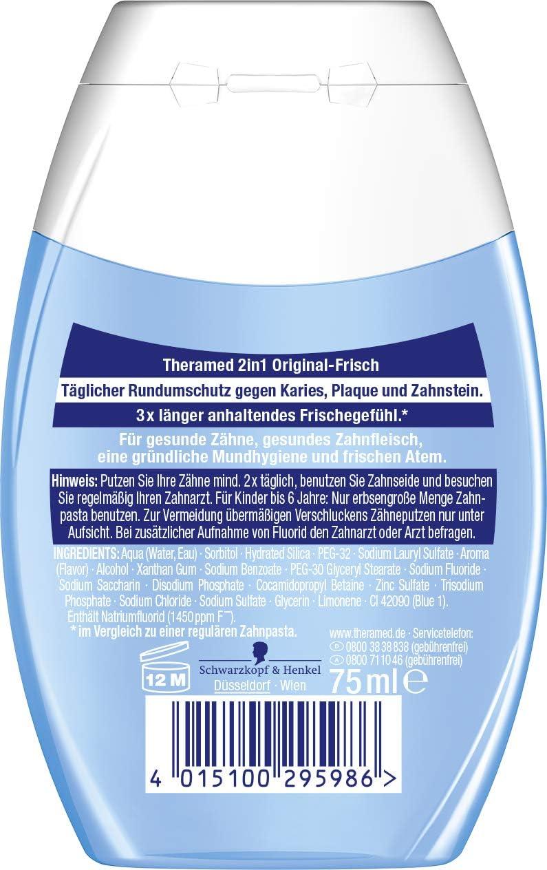 Theramed 2in1 Original Toothpaste (75 ml) - All-Round Antibacterial ...