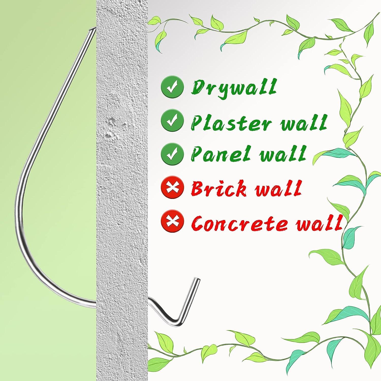 30 Pcs Hercules Hooks - Stainless Steel Wall Picture Hangers for ...