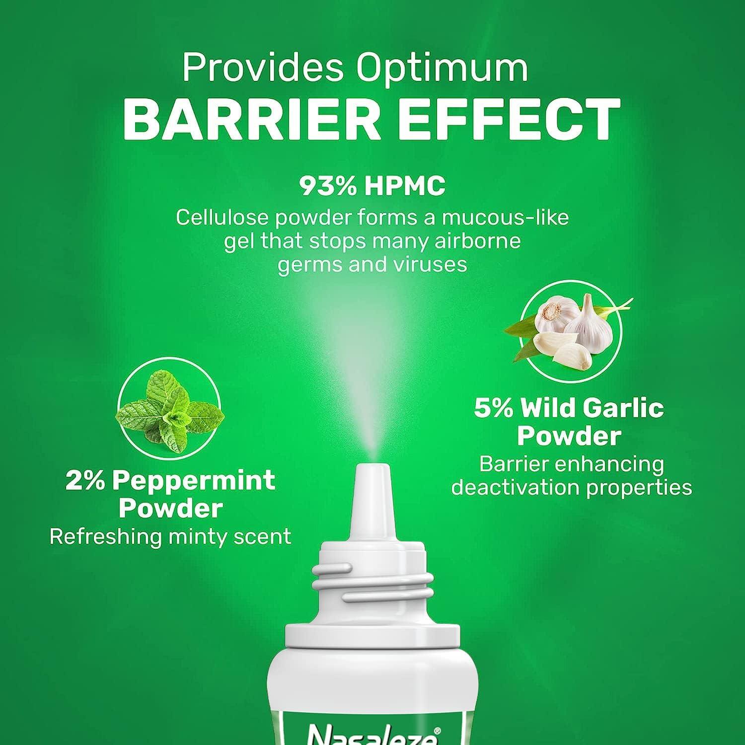 Nasaleze Travel Powder Nasal Spray - Fast-Acting Defence Against Cold ...