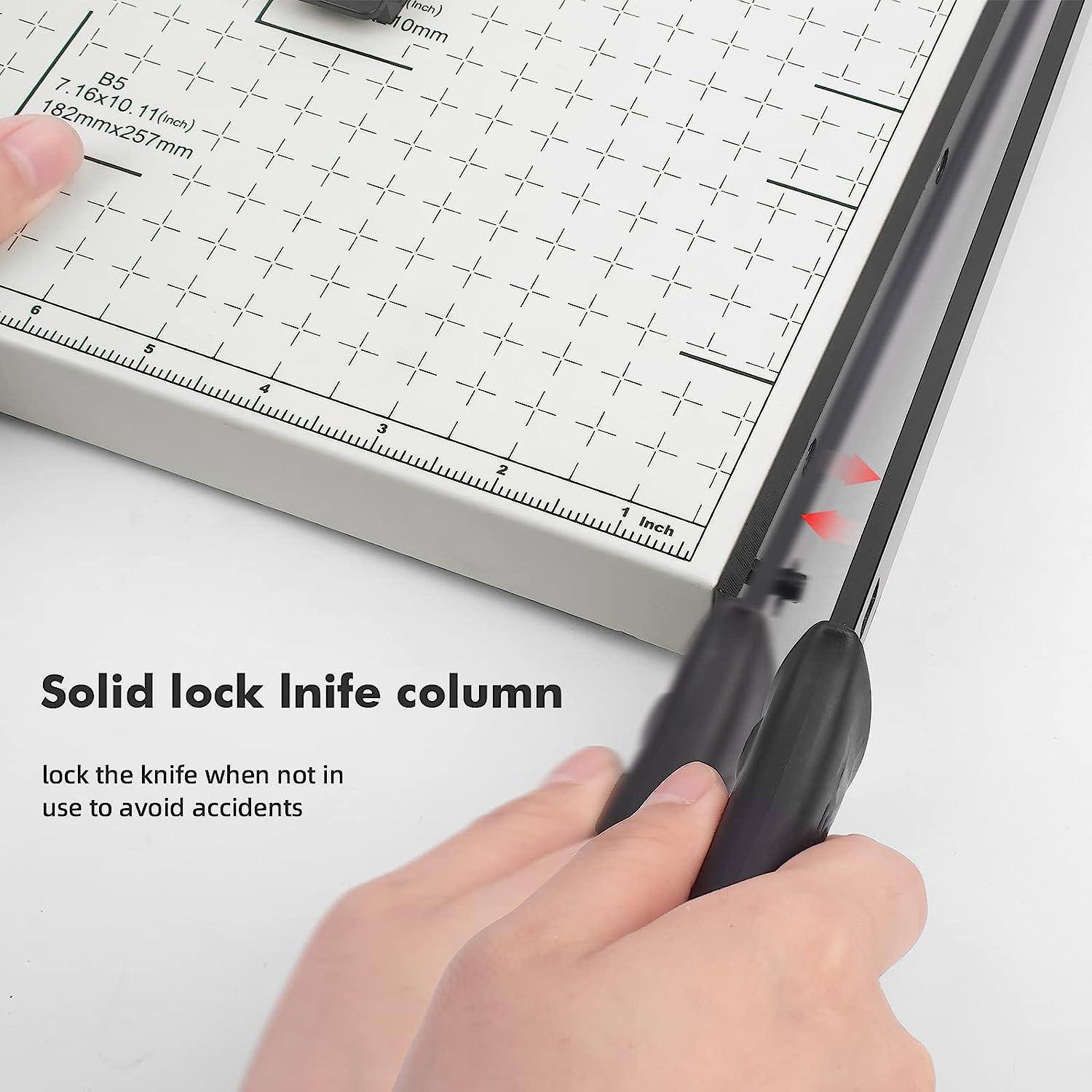 A4 Paper Cutter Stack Paper Trimmer Guillotine 12 Cutting Length with ...