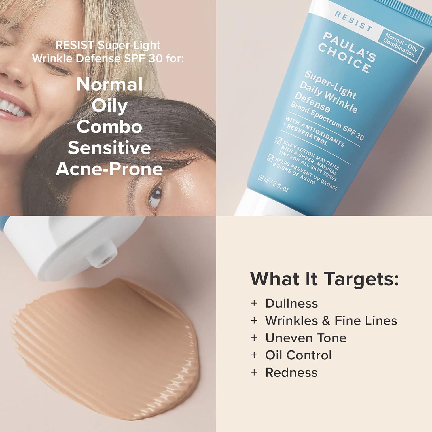 Paula's Choice RESIST Super-Light Daily Wrinkle Defense SPF 30 Duo ...