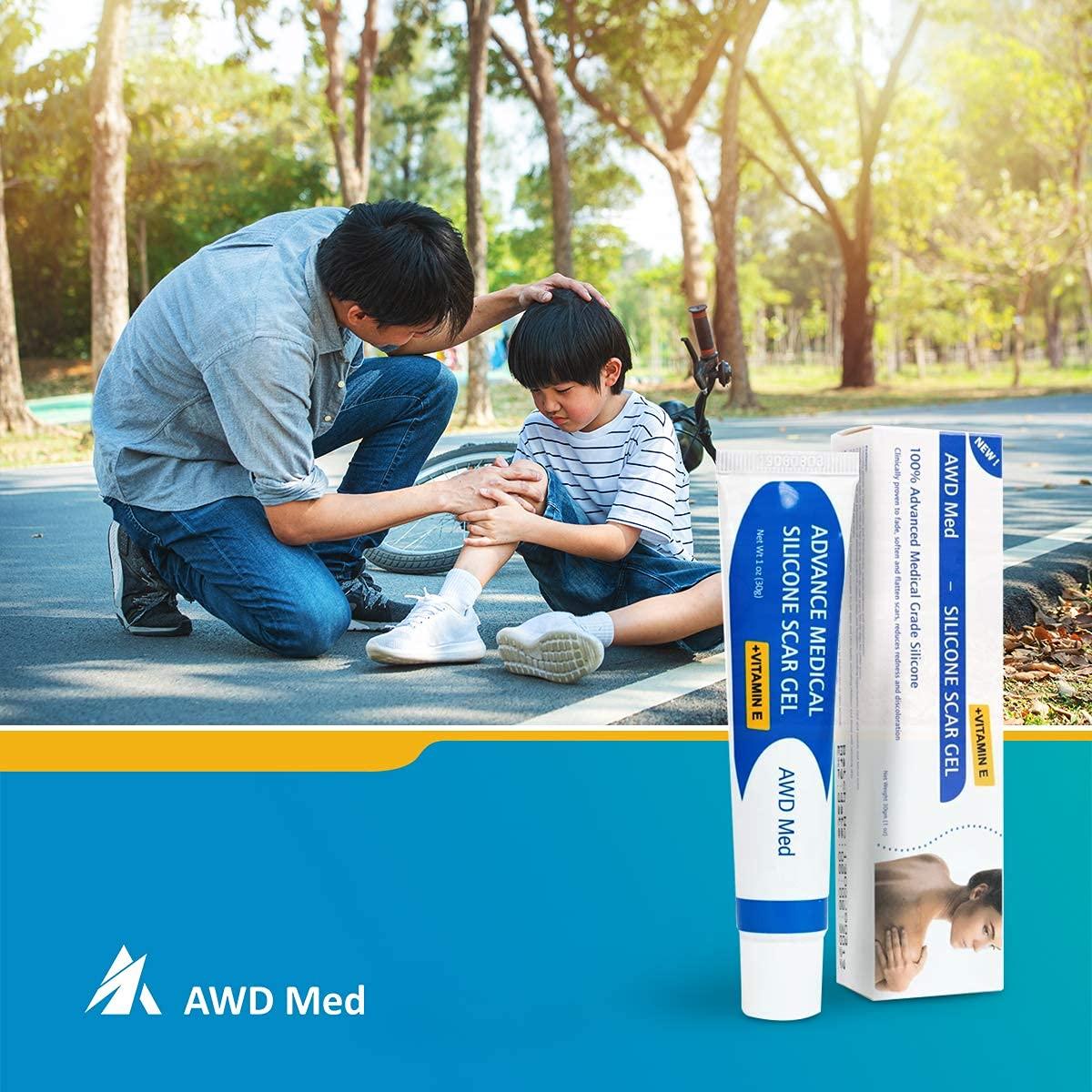 AWD Medical Silicone Gel - Scar Removal and Skin Care Cream with ...