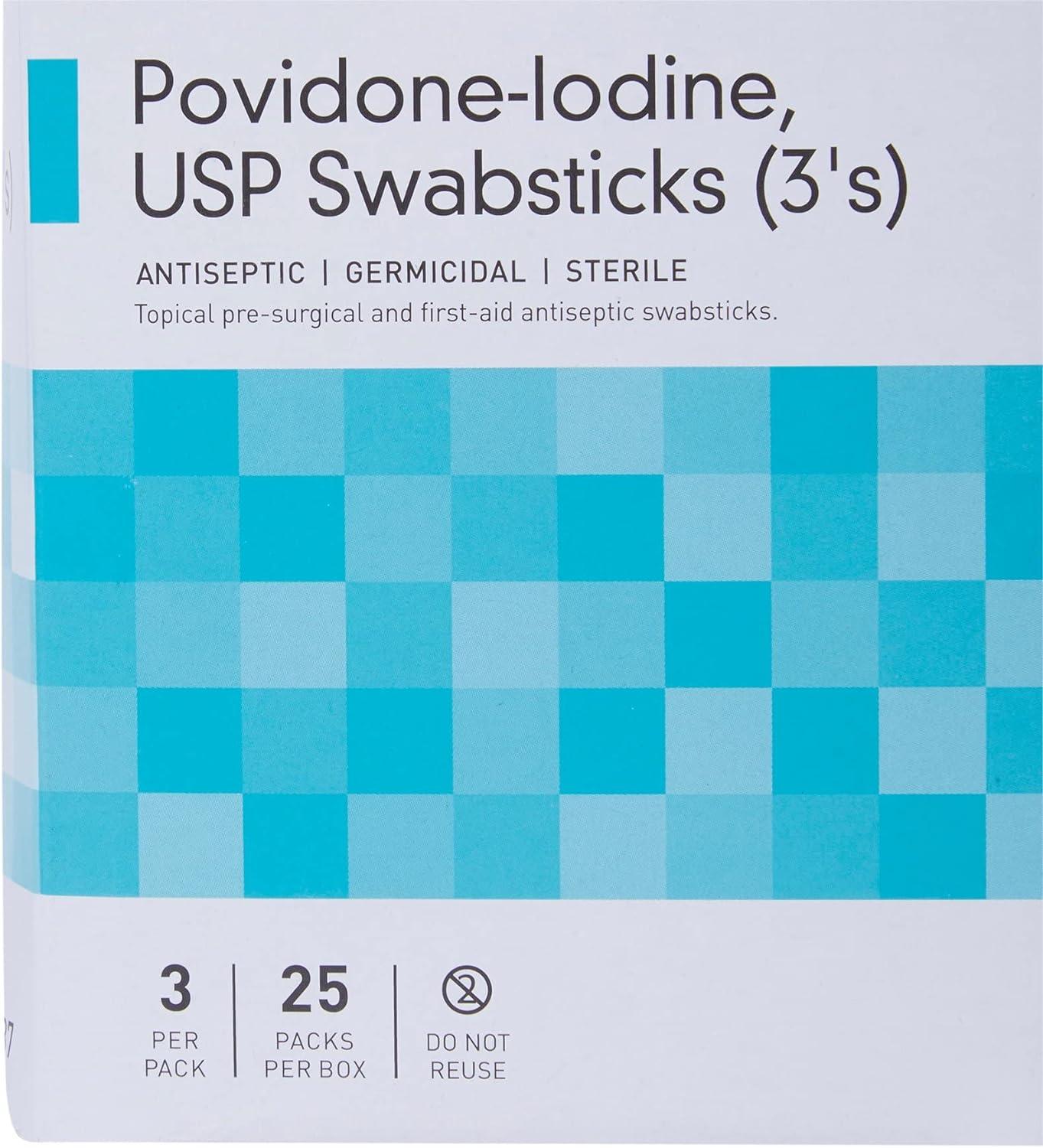 McKesson Povidone-Iodine Swab Stick - Sterile, 4 Length, 75 Total ...