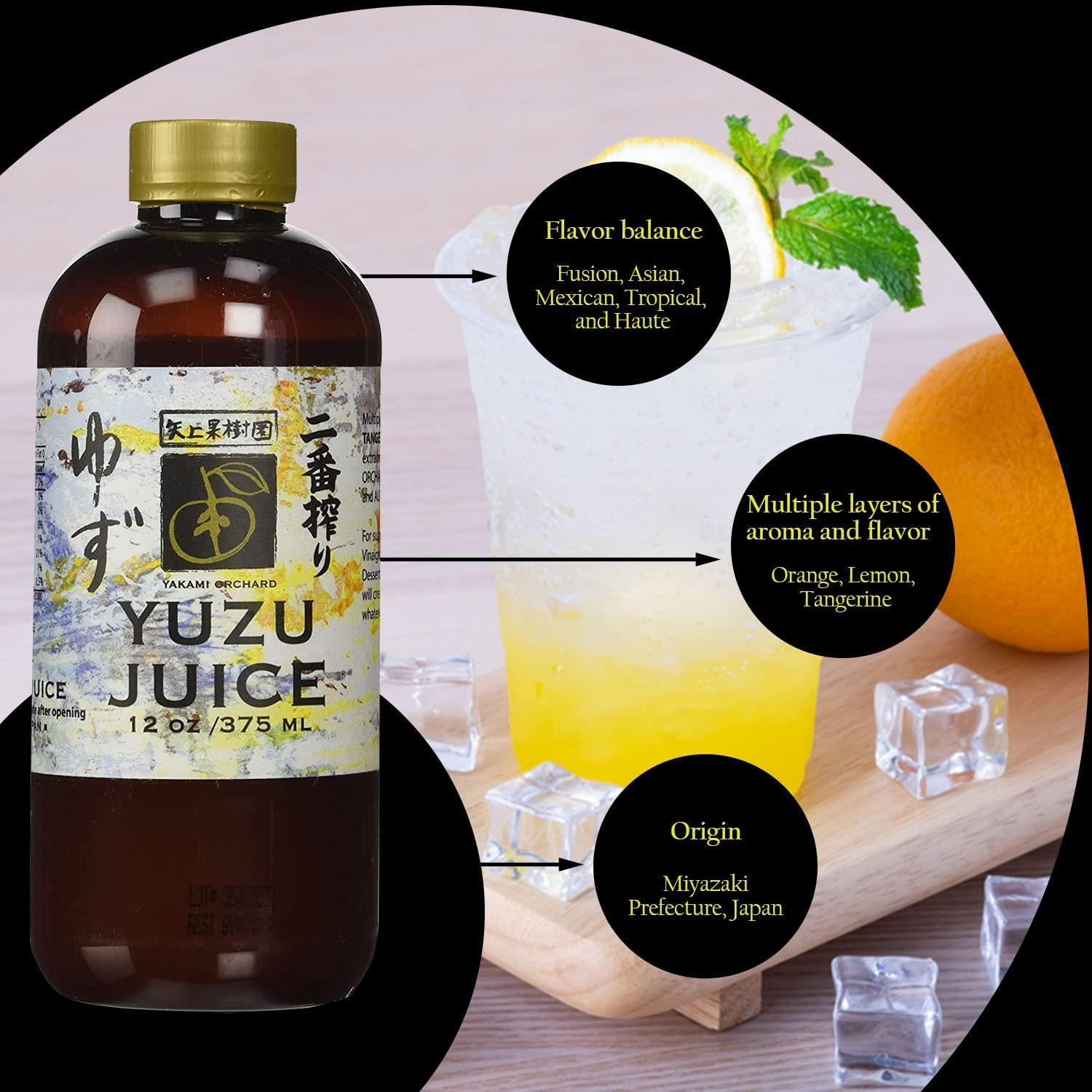 Yakami Orchard Japanese Yuzu Juice 12oz (2 Pack) - 100% Pure ...