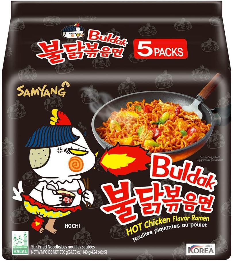 Samyang Buldak Hot Chicken Ramen Spicy Fire Noodle Ultimate Challenge ...