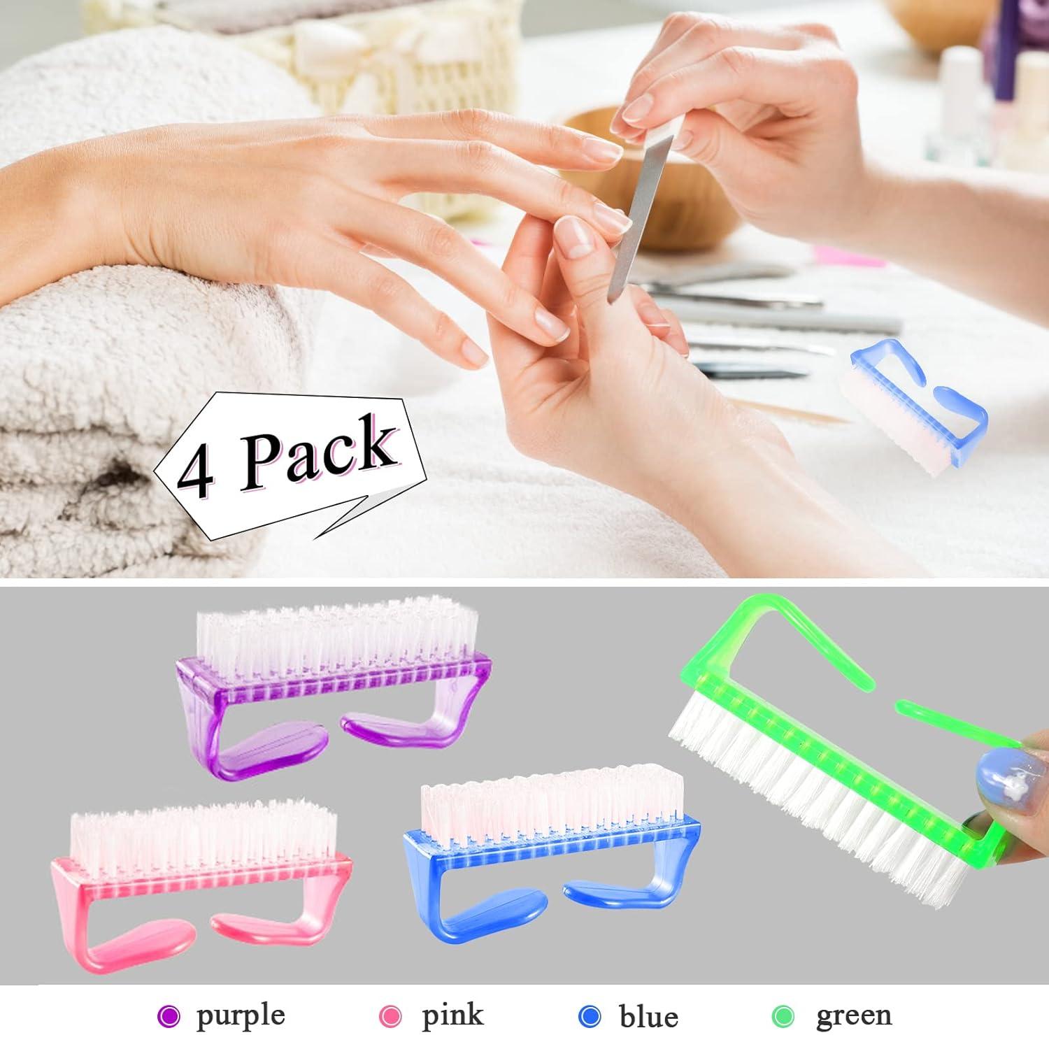 Sularpek 4 Pack Handle Grip Nail Brush - Fingernail & Toes Cleaning ...
