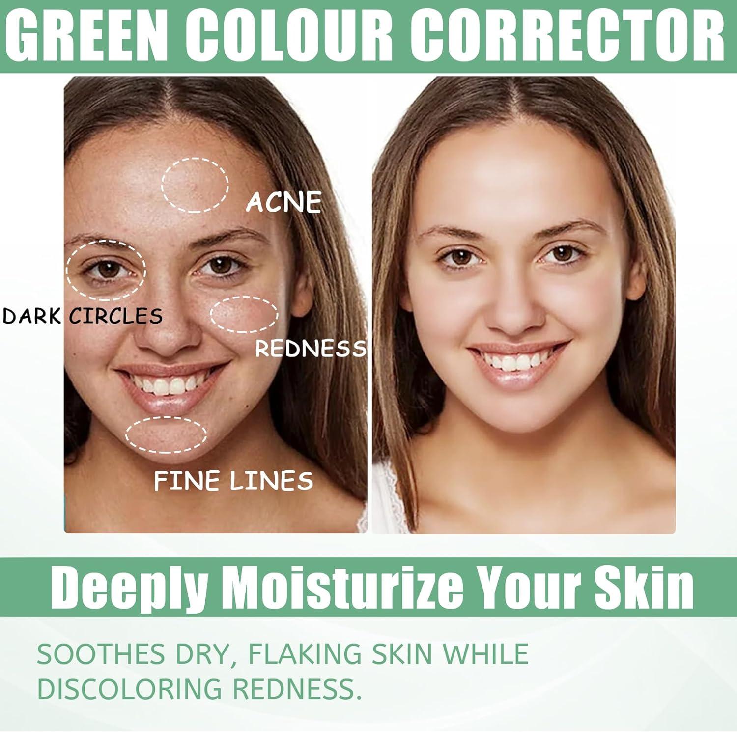 Pore Minimizer Green Colour Corrector Primer for Mature Skin - Reduce ...