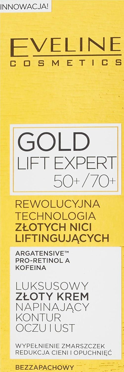Eveline Cosmetics Gold Lift Expert Eye/Lip Cream 50+/70+ 15 ml - Anti ...