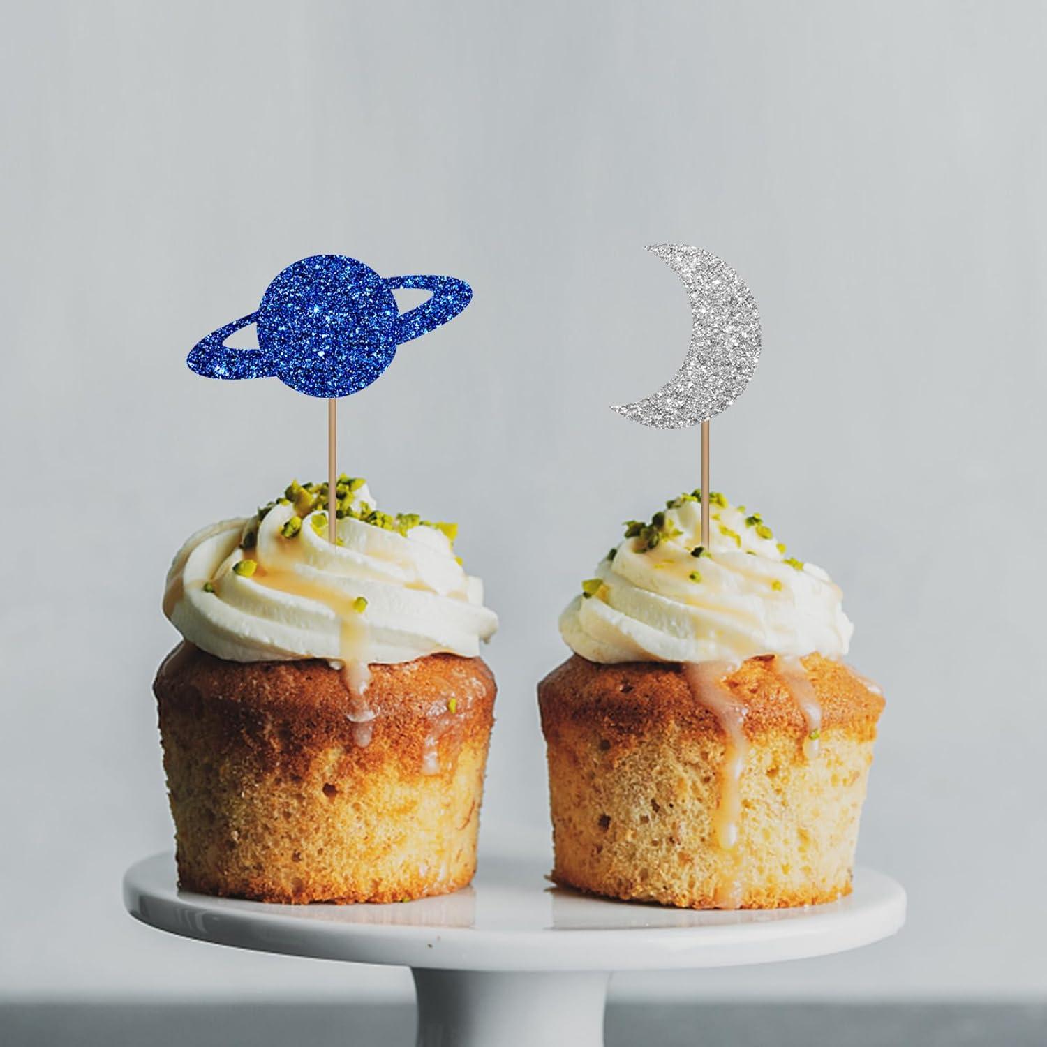 Space Cupcake Toppers Outer Space/Galaxy Birthday Cupcake Toppers ...