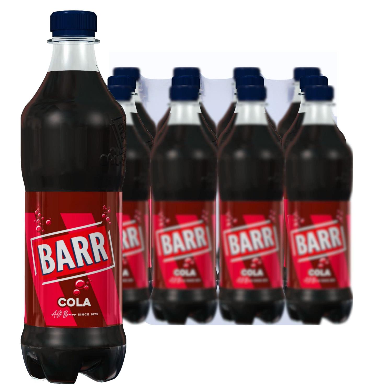 BARR Classic Cola Low Sugar Fizzy Drink 500ml - 12 x 500ml Bottles ...
