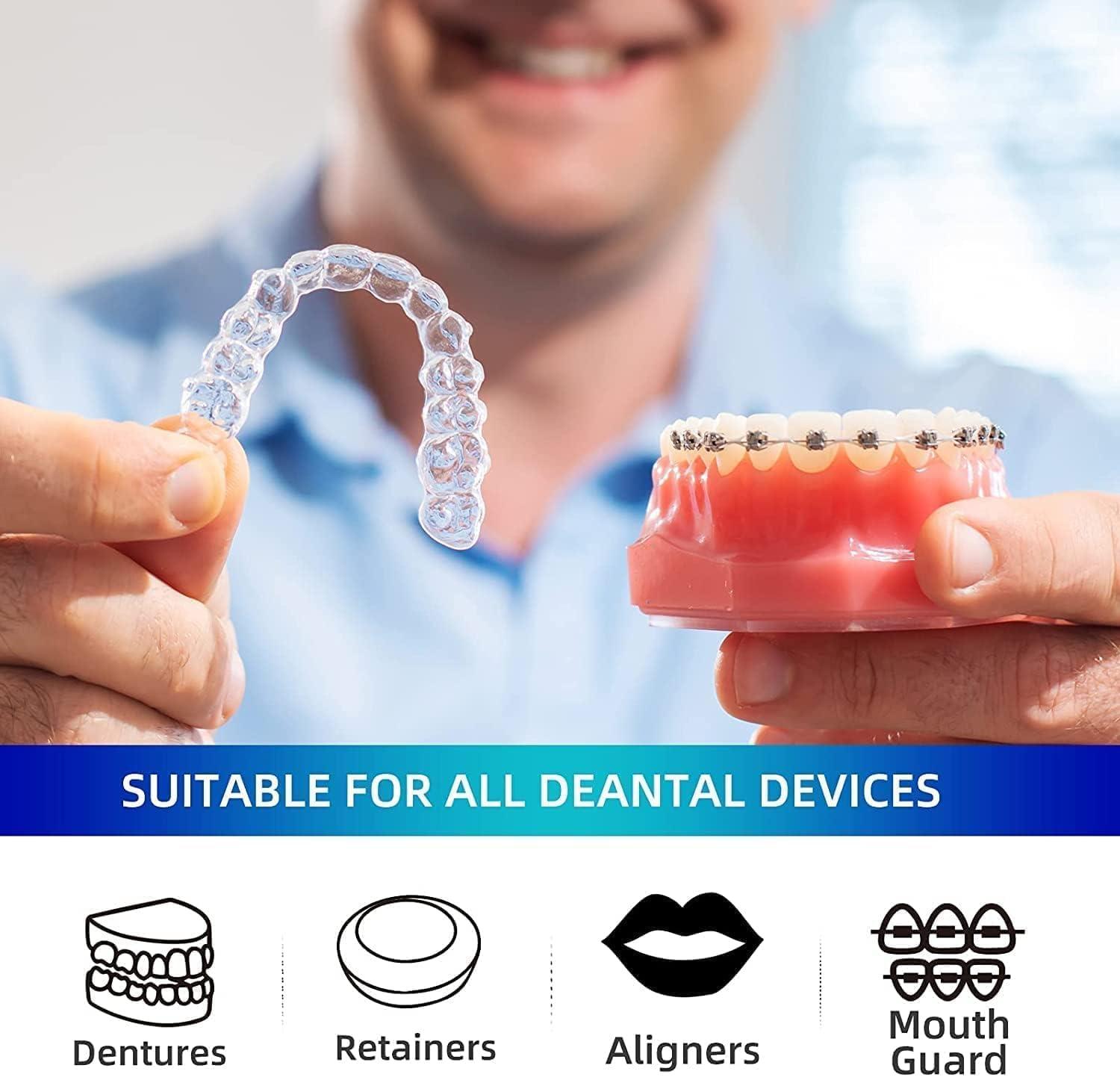 Y-Kelin Retainer Cleaner Tablets - 4 Months Supply | Denture, Retainer ...