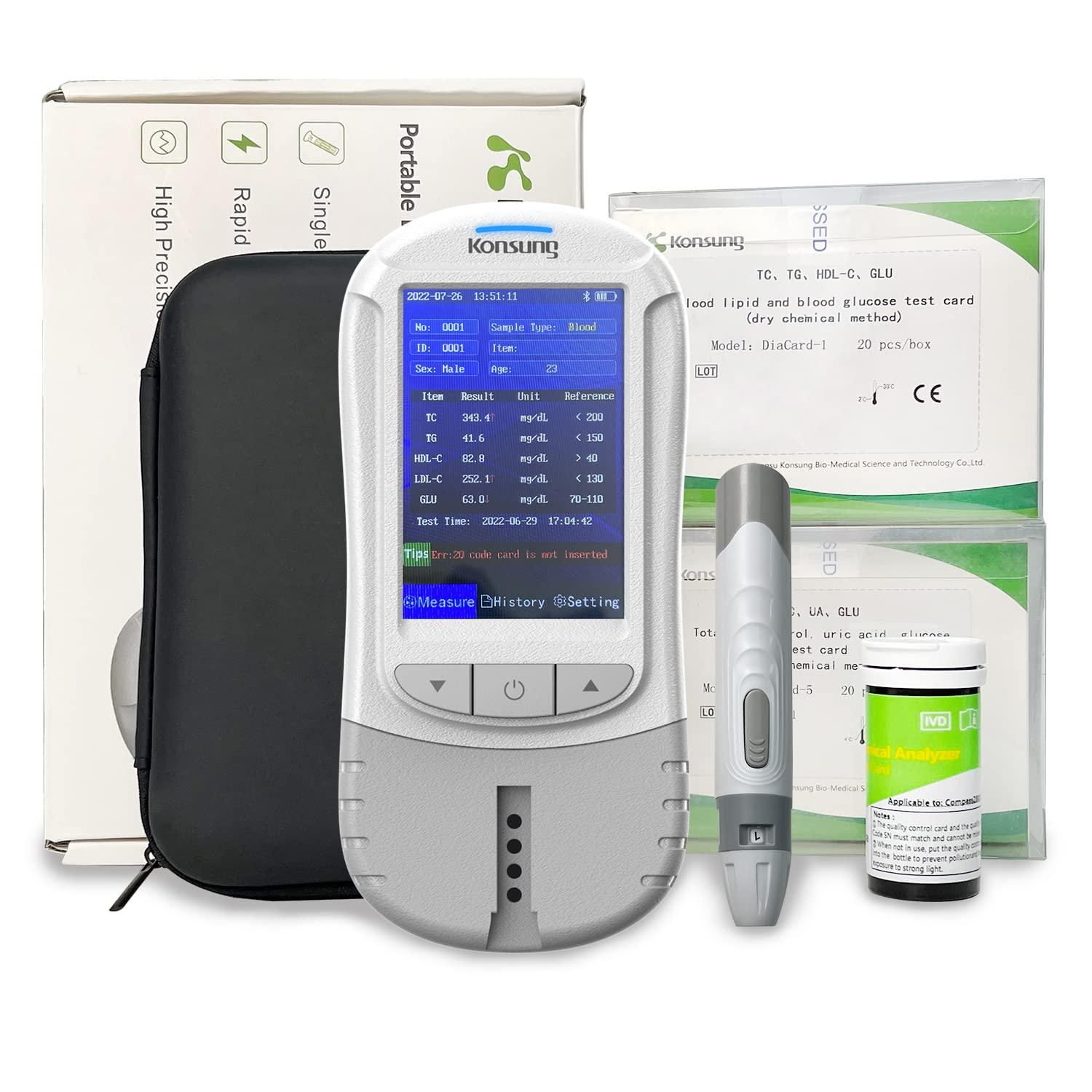 6-in-1 Health Analysis Device | Measure Cholesterol Triglycerides ...