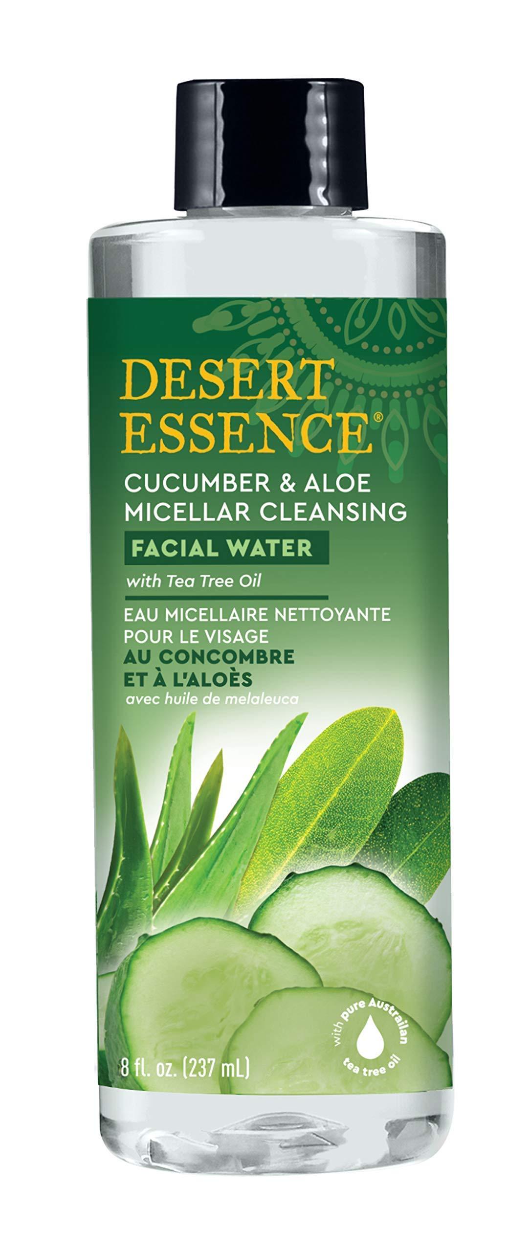 Desert Essence Cucumber Aloe Micellar Water - 8 Fl Oz | Calming ...