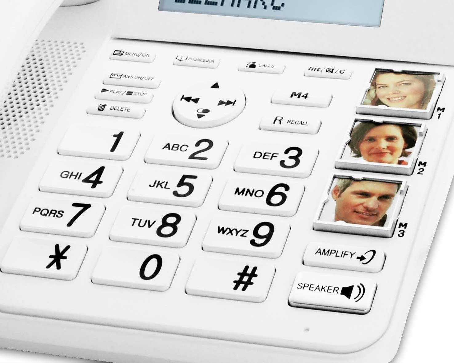 Geemarc Amplidect 295 Combi Twin - Corded Phone + Twin Cordless Handset ...