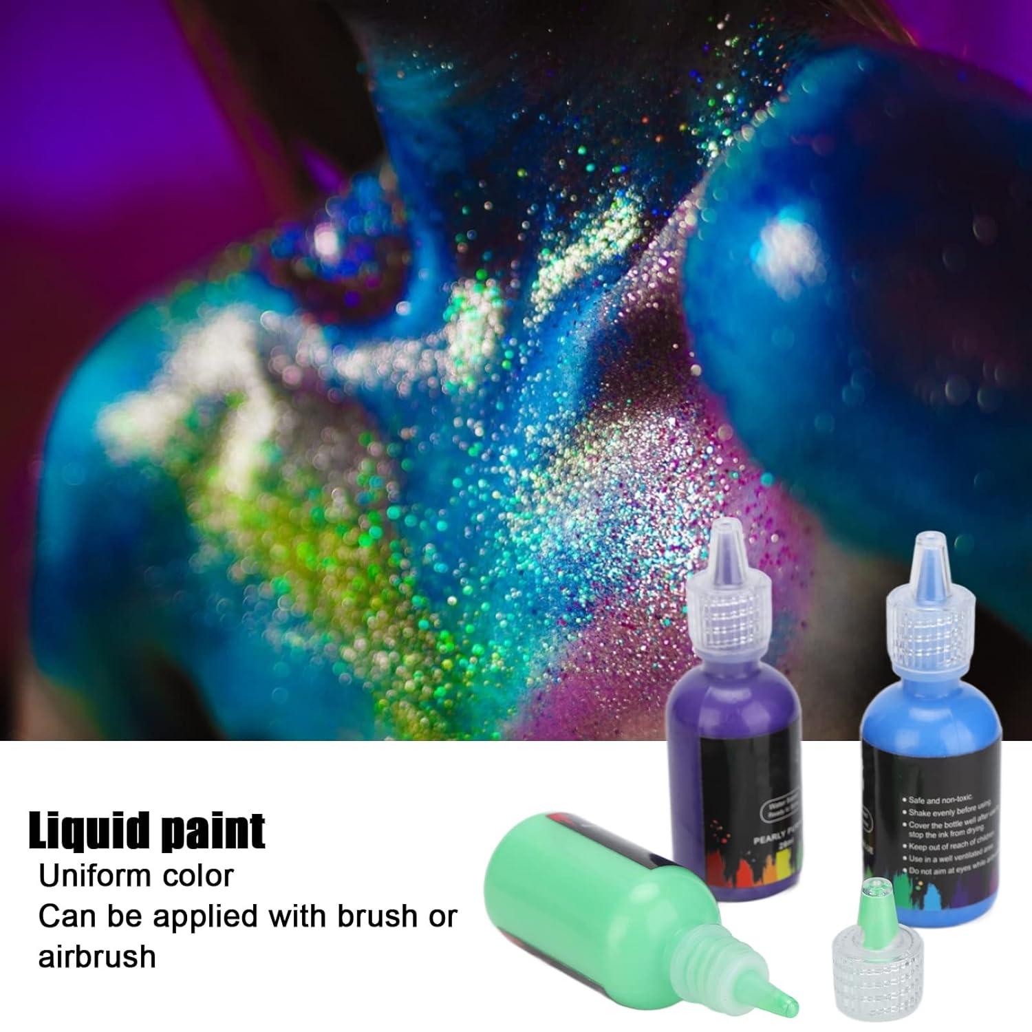 DIY Body Painting Liquid Pigment Set - 12 Bottles | Safe Water-Based ...