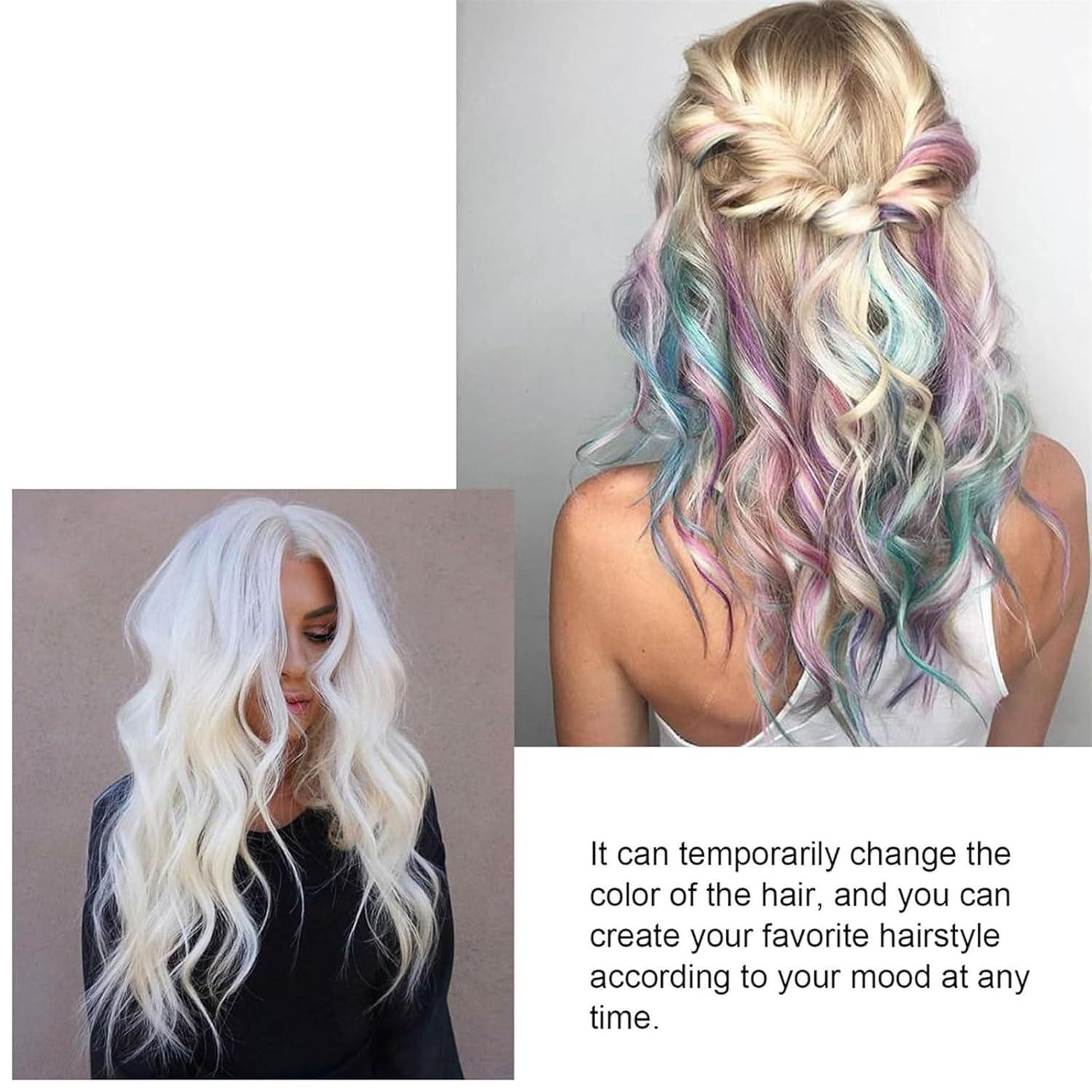 Magic Color Styler Cream | Temporary Hair Color Wax (Grey & Blue ...