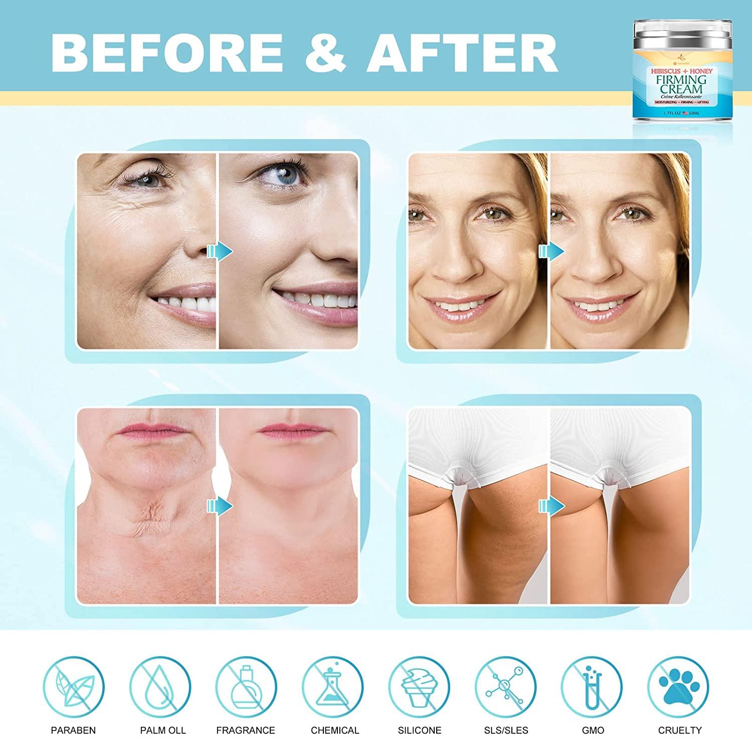 Hibiscus And Honey Firming Neck Cream With Collagen And Hyaluronic Acid 1