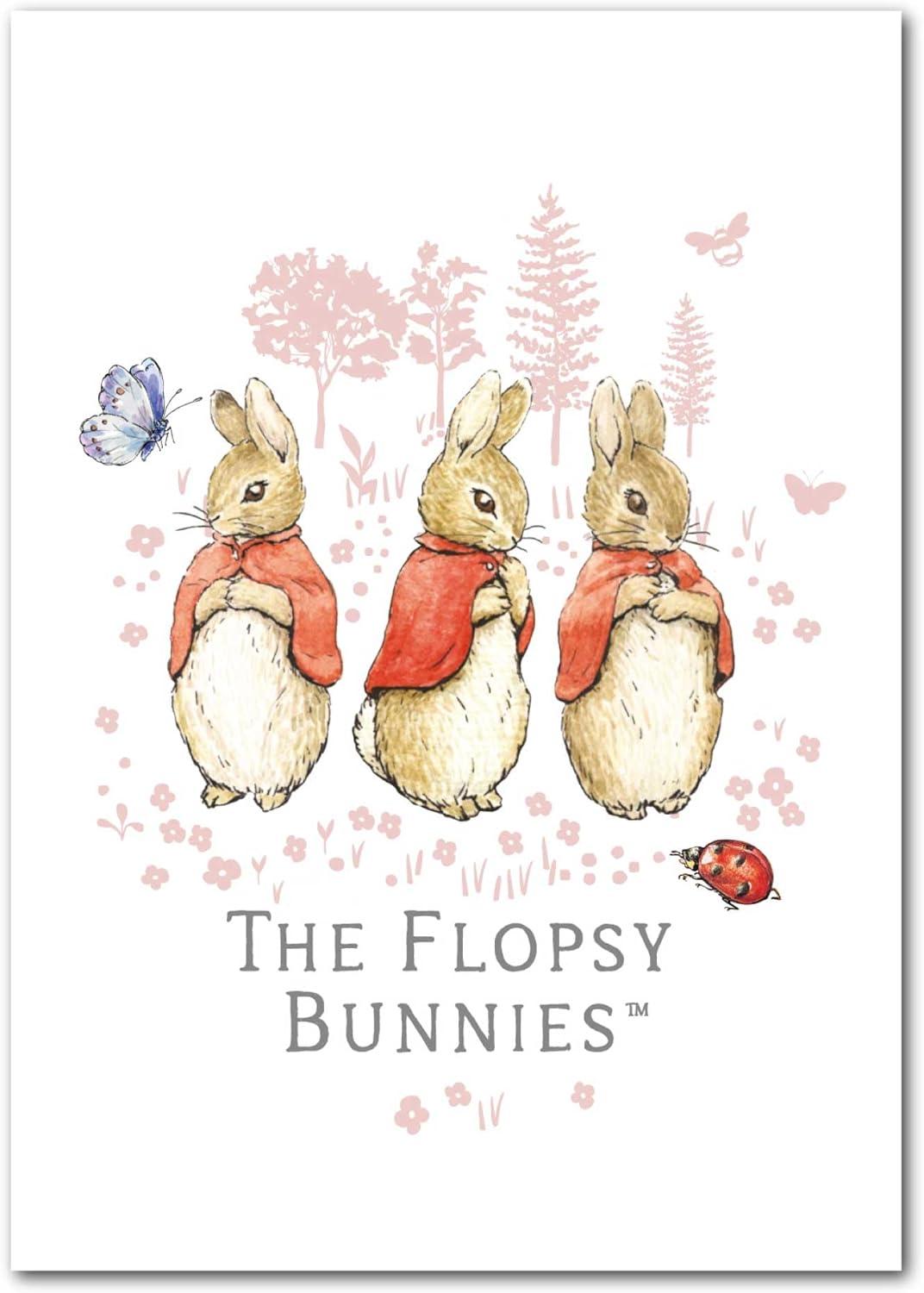 Peter Rabbit Print - Flopsy Bunnies Nature Nursery Wall Art | A4 21cm x ...