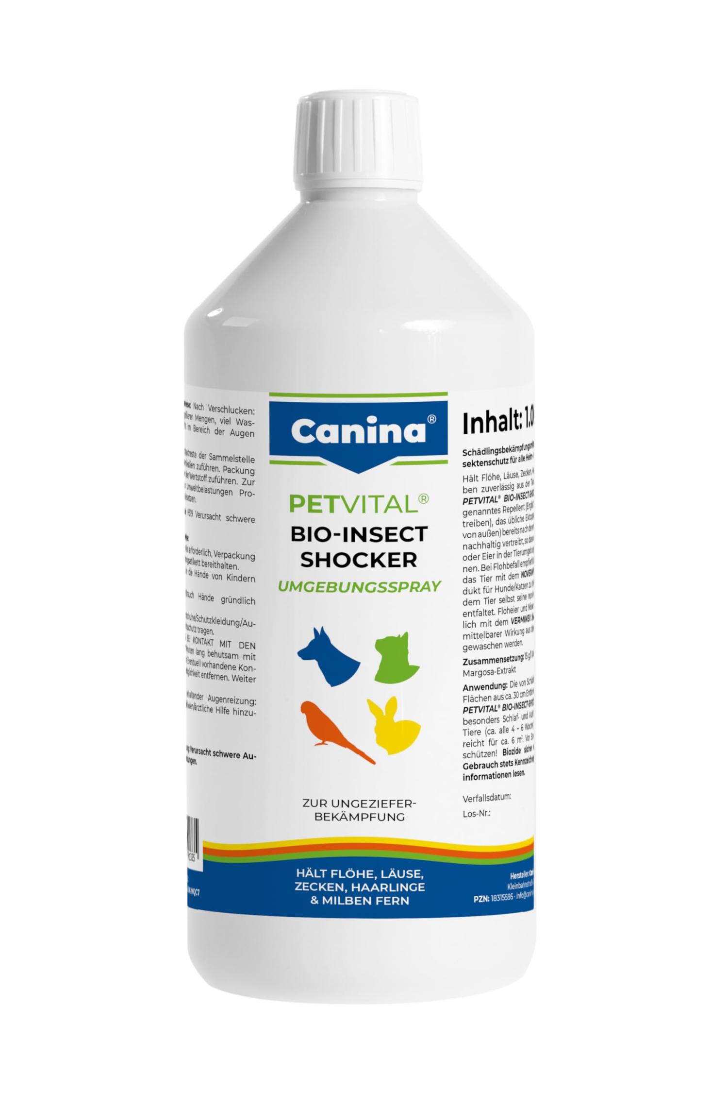 Canina 74133 Petvital Bio-Insect-Shocker 1L | Effective Insect ...